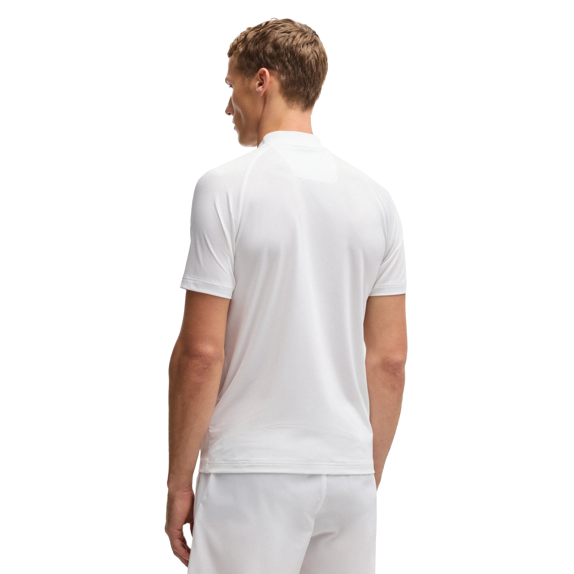 BOSS Pariq TOC Mesh Polo Shirt SU25 - White 100 - 50538122-100 - Function18 | Restrictedgs