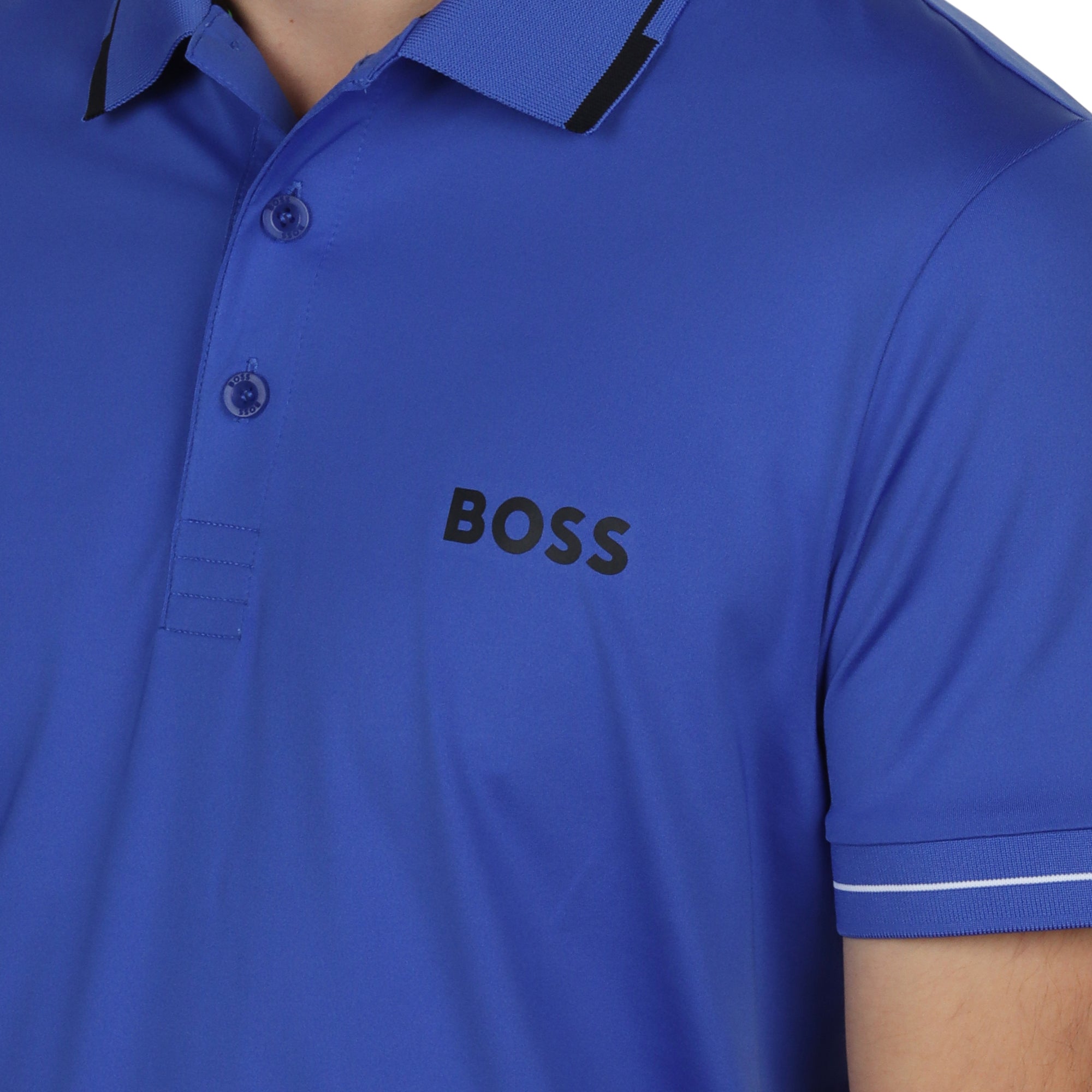 BOSS Paul Pro Polo Shirt WI25 - Dazzling Blue 422 - 50506203-422 ...