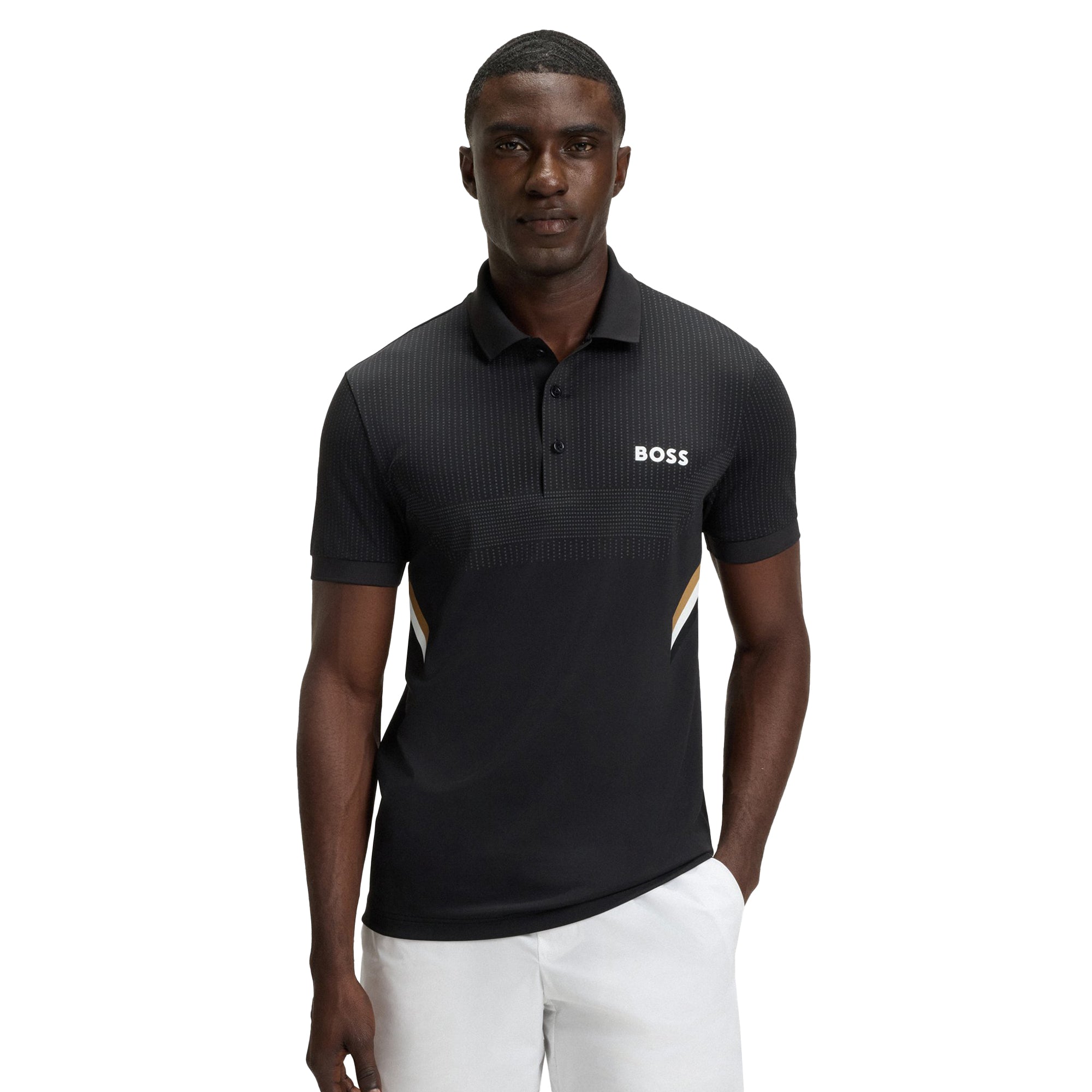 BOSS Paule TOC Polo Shirt FA25 - Black 001 - 50543349-001 - Function18