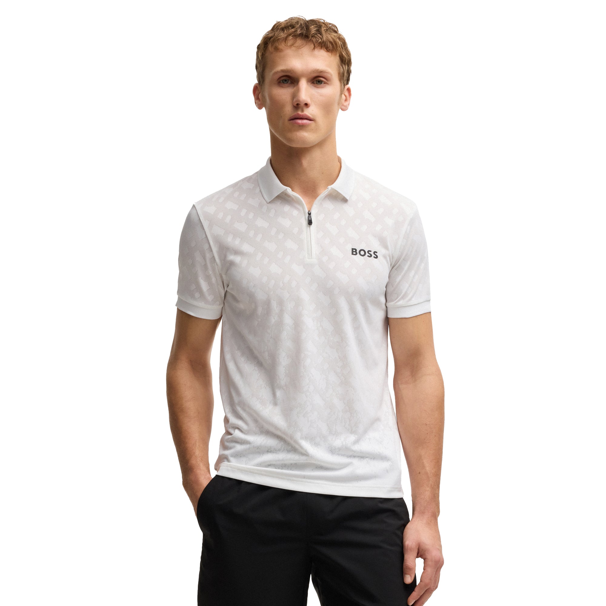 BOSS Phillix TOC JQ Polo Shirt SU25 - White 100 - 50538106-100 - Function18 | Restrictedgs