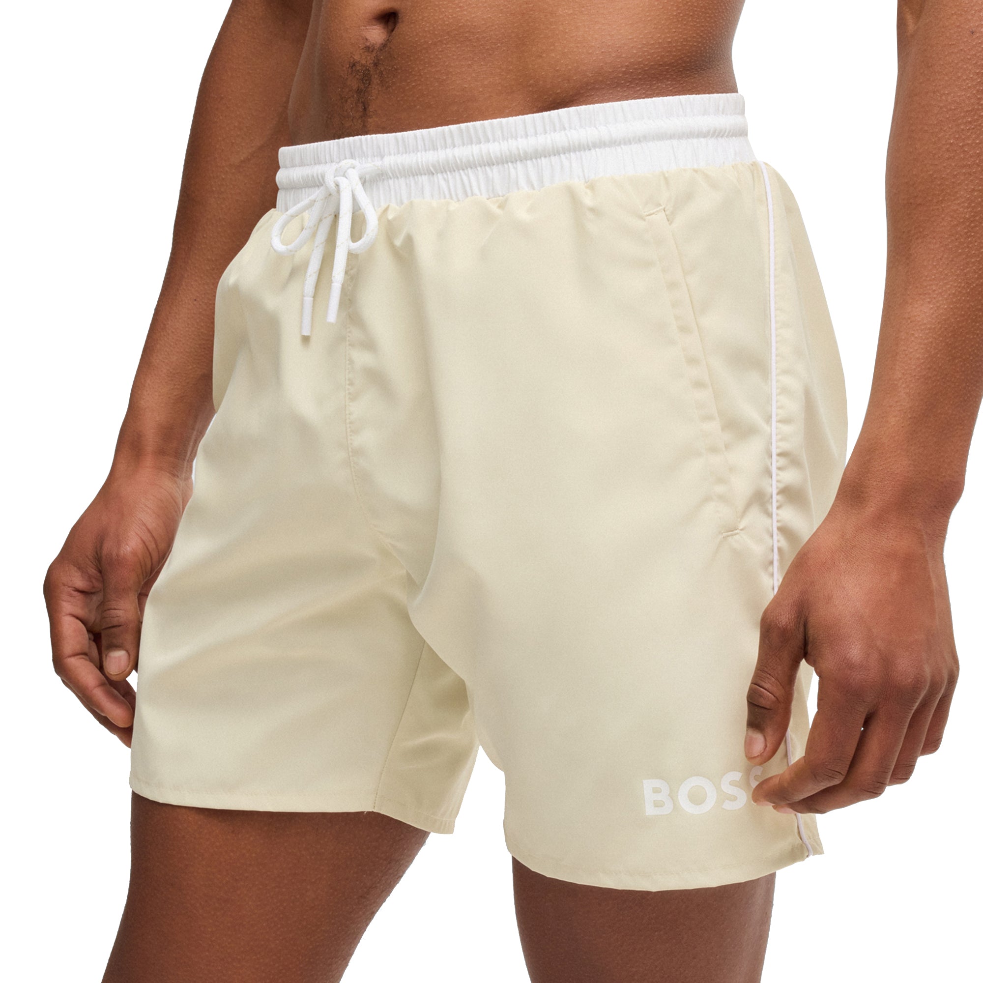 BOSS Starfish Swim Shorts SU25 - Beige 131 - 50514429-131 - Function18 ...