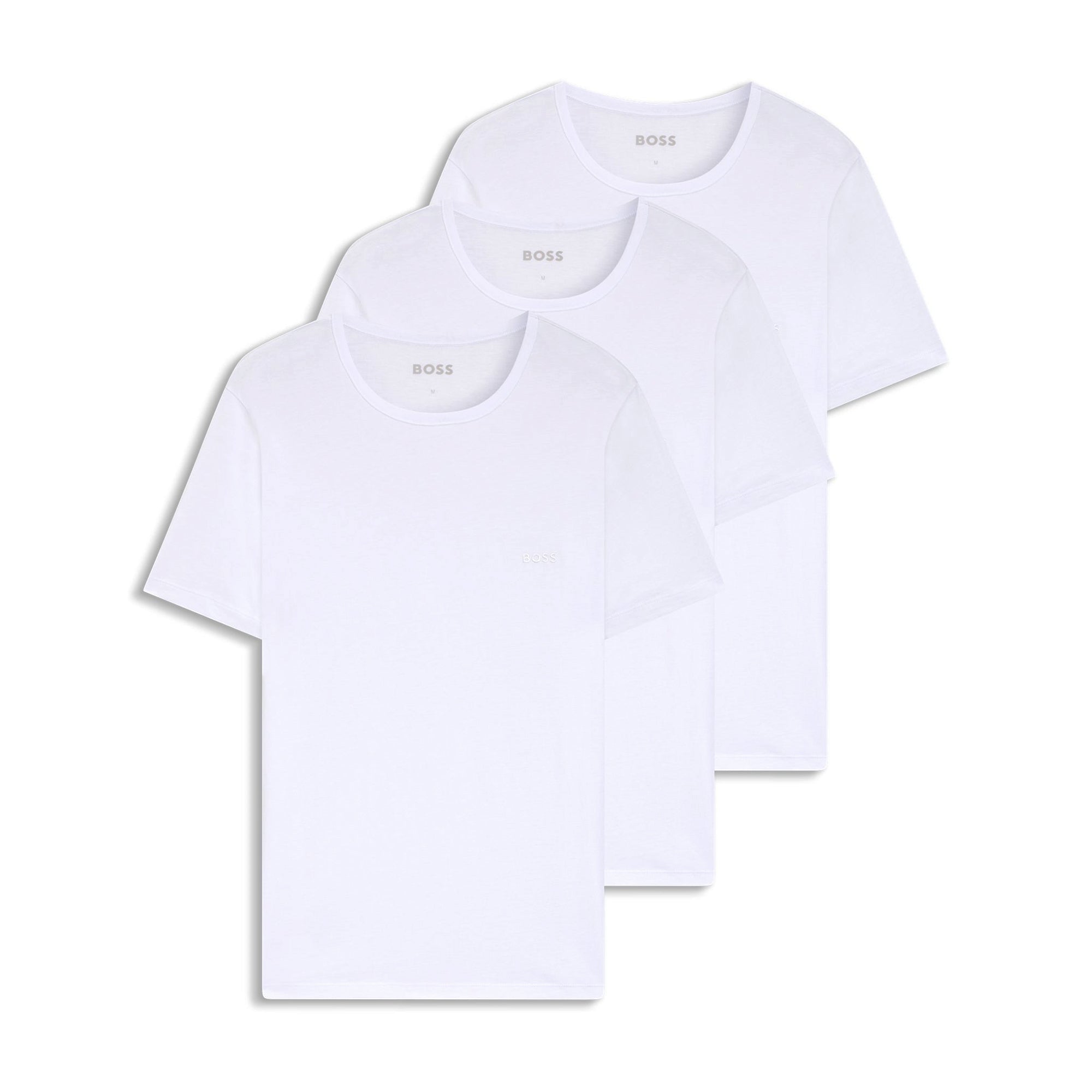 BOSS Tee Shirt RN 3-Pack - White 100 - 50475284-100 - Function18