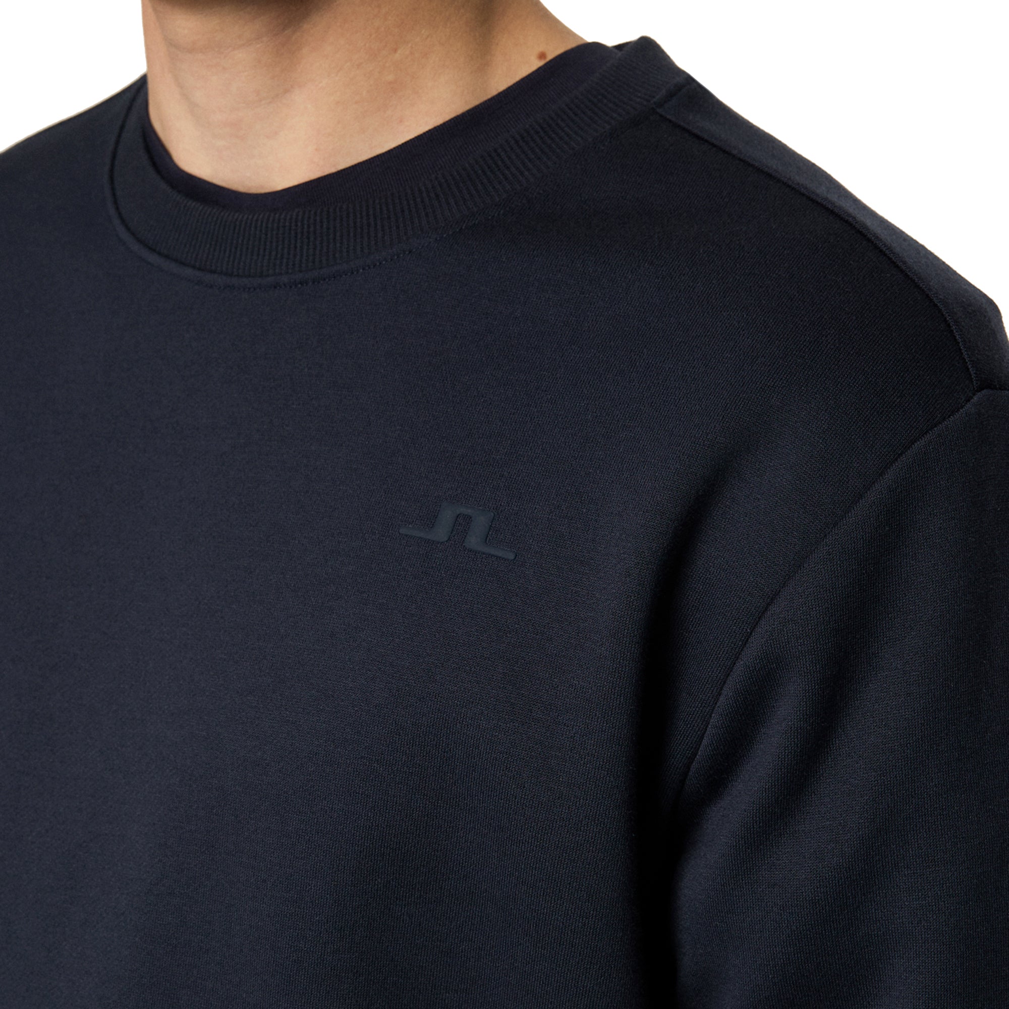 J.Lindeberg Alpha Cotton Crew Neck AMJS13450 JL Navy 6855 | Function18 ...