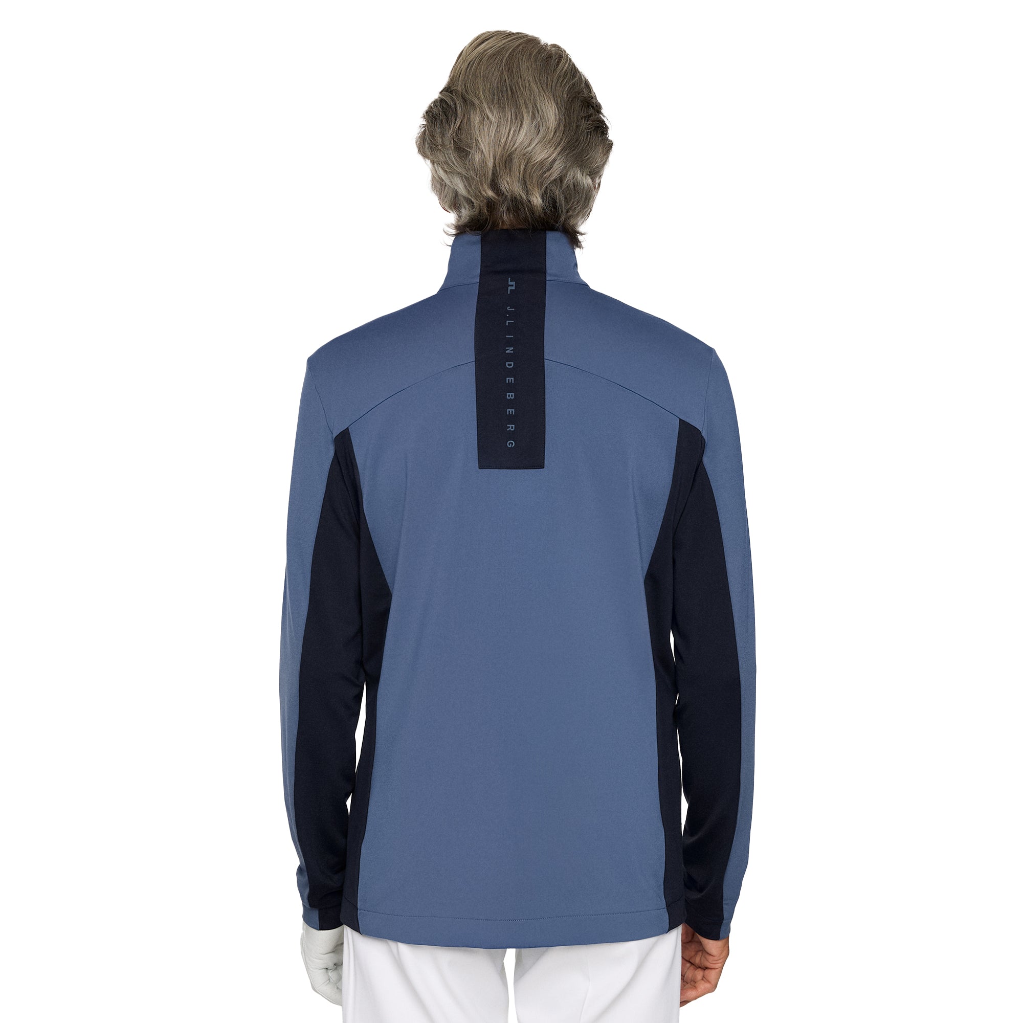 J.Lindeberg Golf Banks Mid Layer Jacket FW25 - Vintage Indigo O319 ...