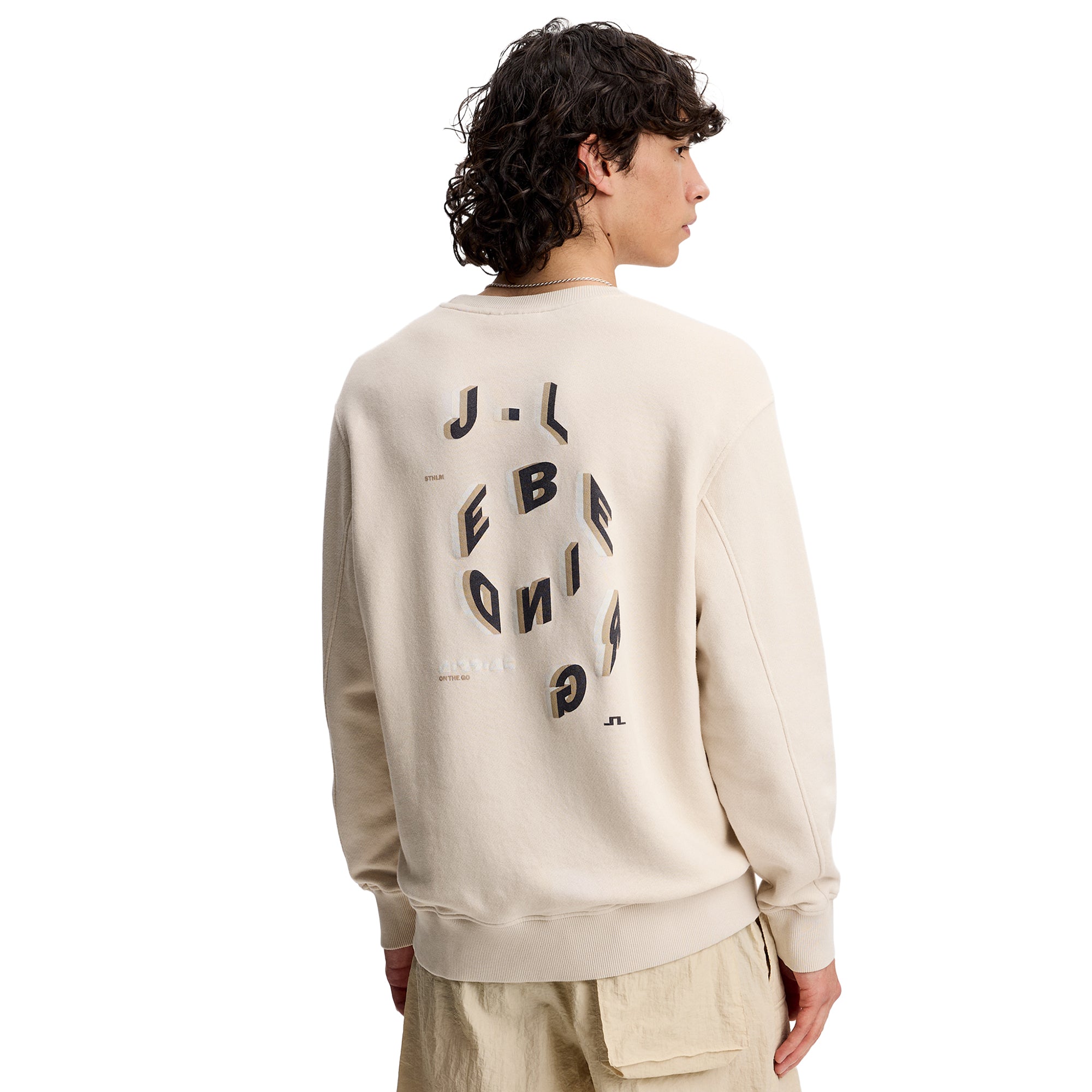 J.Lindeberg Golf Cardon Crew Neck SH26 - Moonbeam U029 - BMJS16221-U029 ...