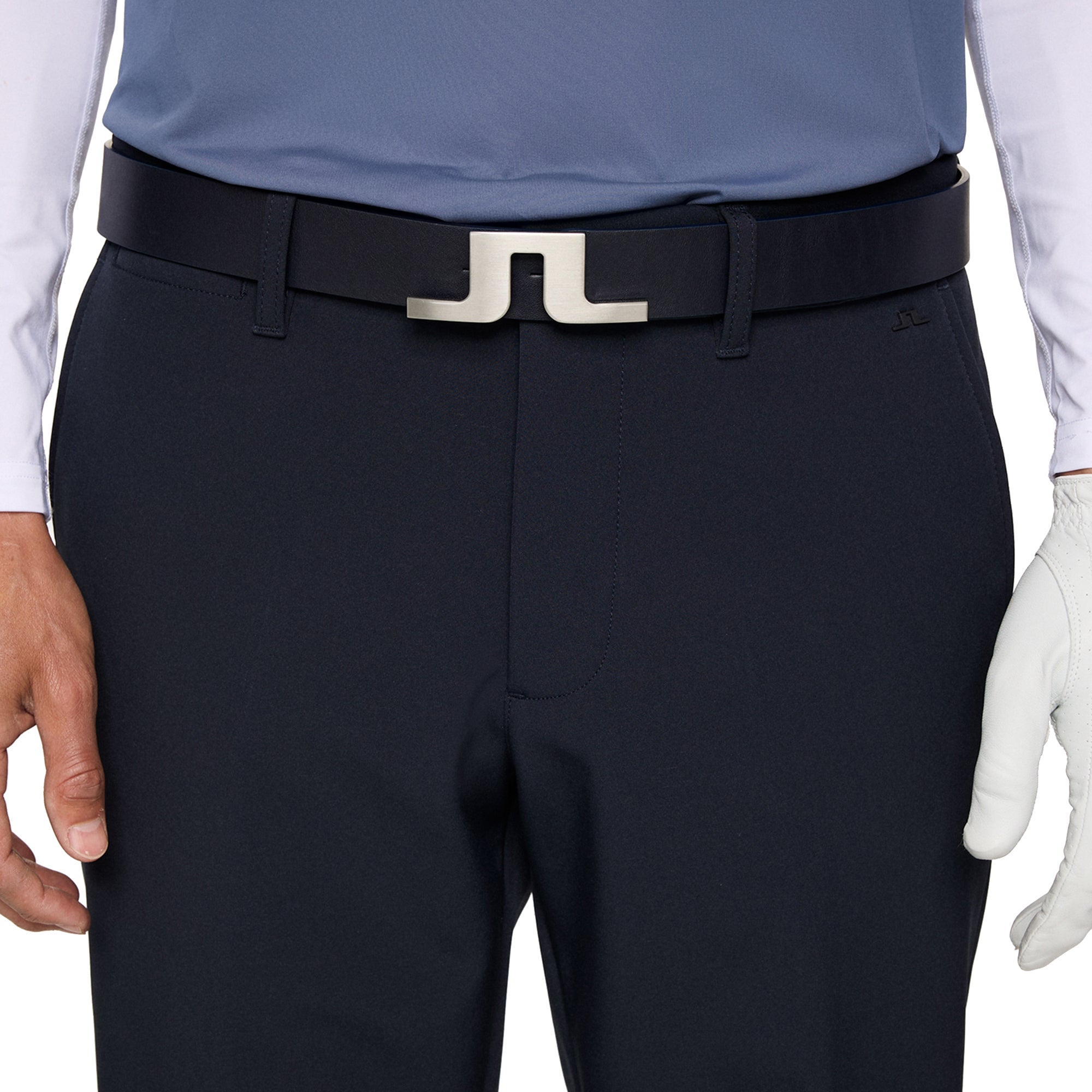 J.Lindeberg Golf Ellott Bonded Fleece Trousers FW25 - JL Navy 6855 ...