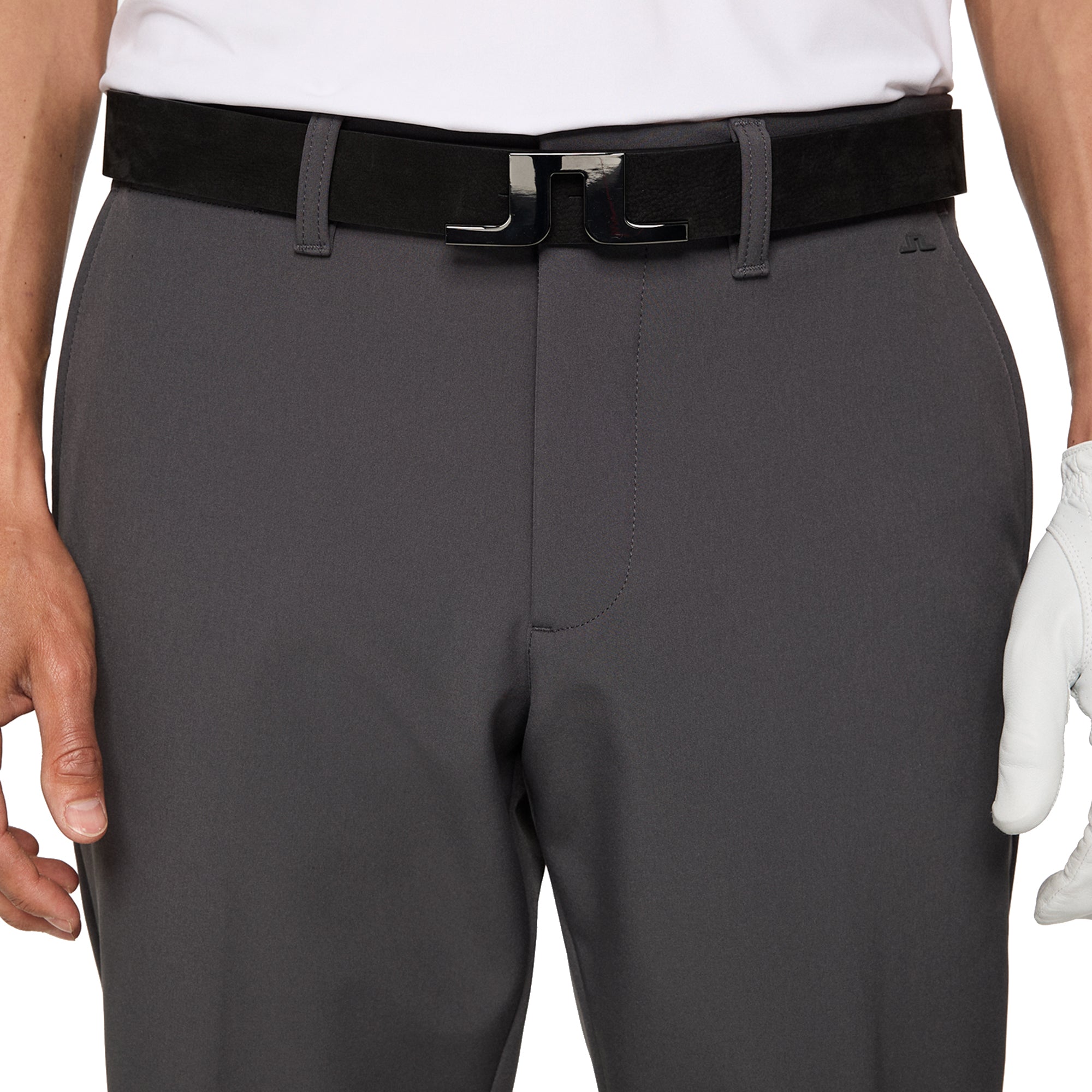 J.Lindeberg Golf Ellott Bonded Fleece Trousers FW25 - Asphalt W015 ...