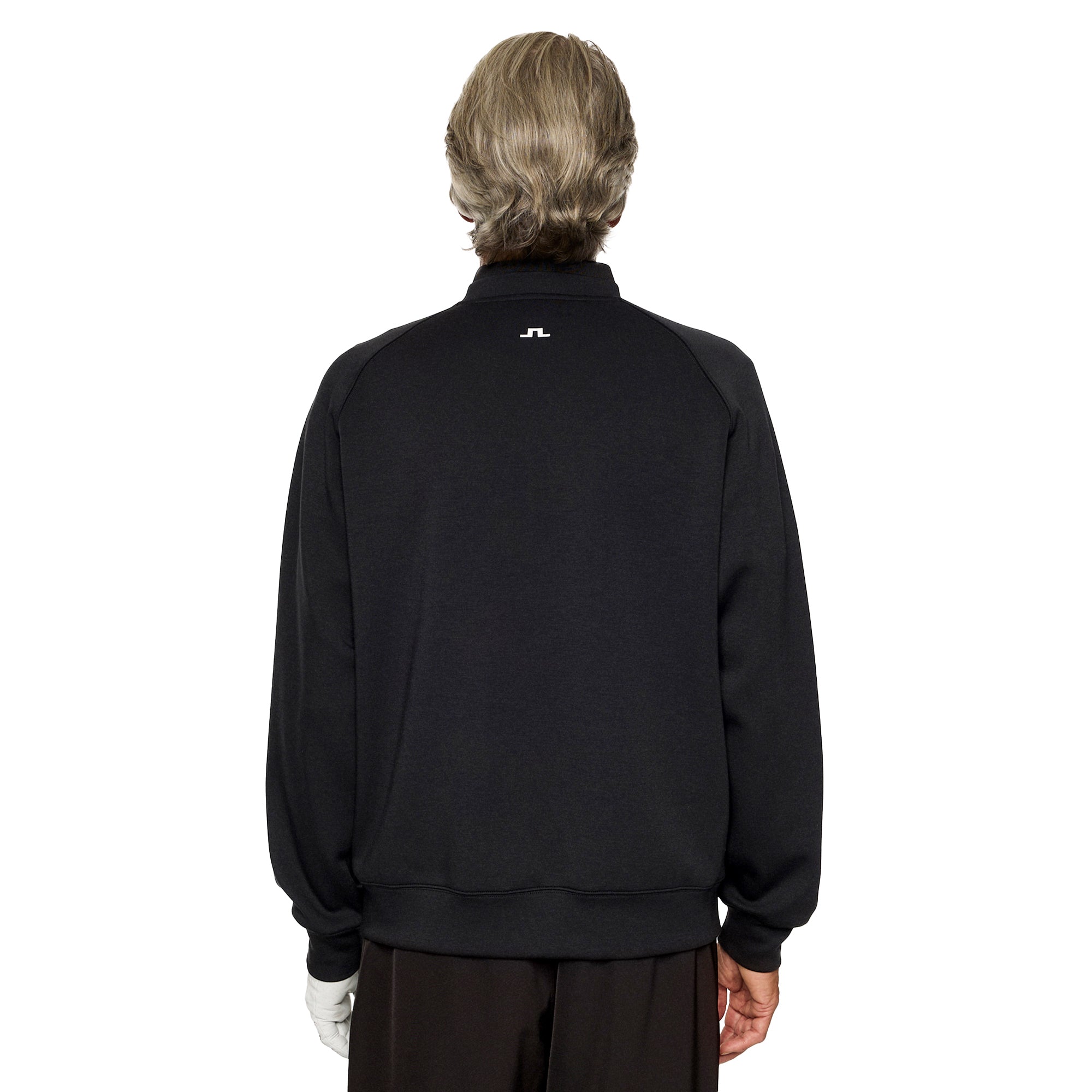 J.Lindeberg Golf Finn Crew Neck Sweater WH25 - Black 9999 - GMJS16037 ...