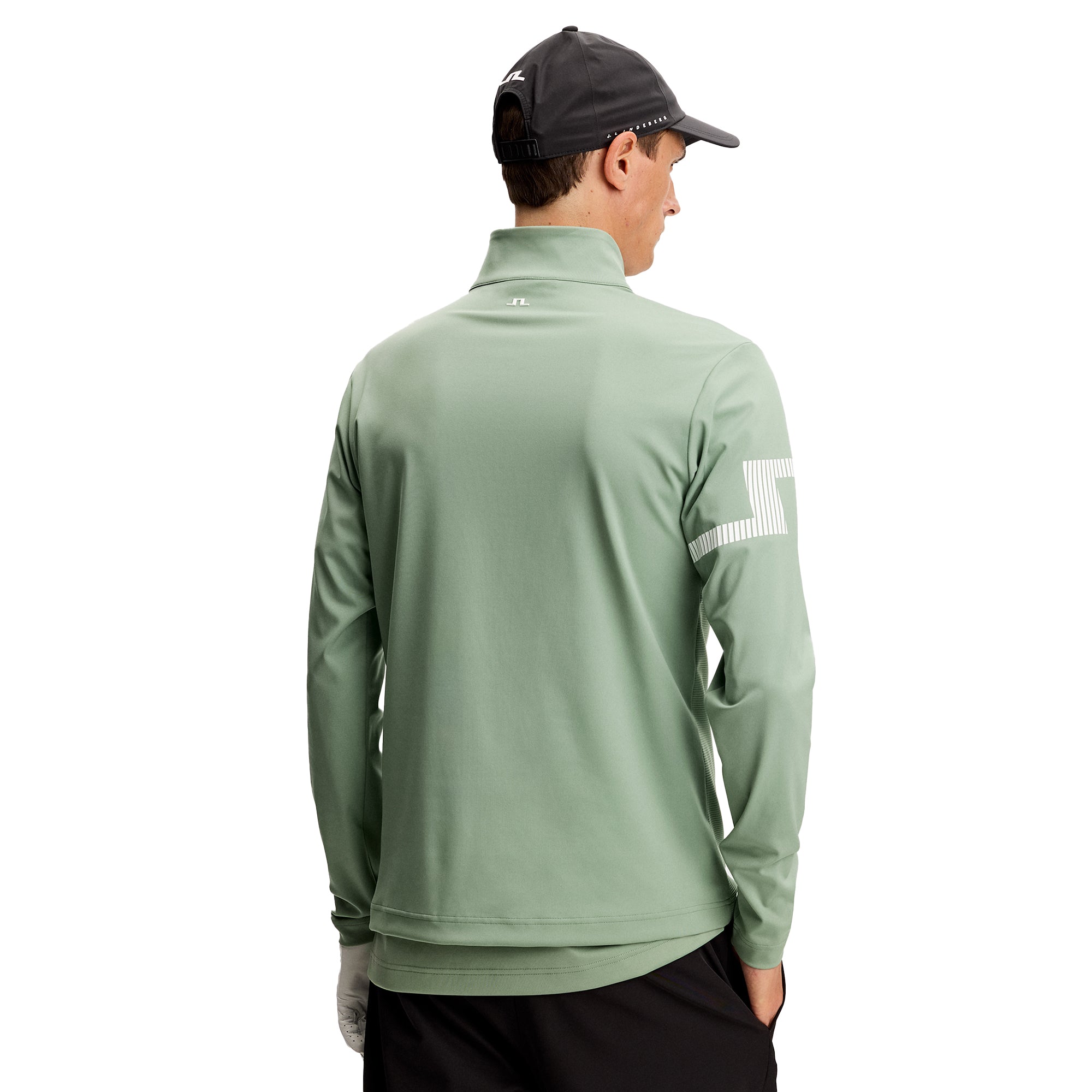 J.Lindeberg Golf Heath Strike Mid Layer SS26 - Hedge Green M286 ...