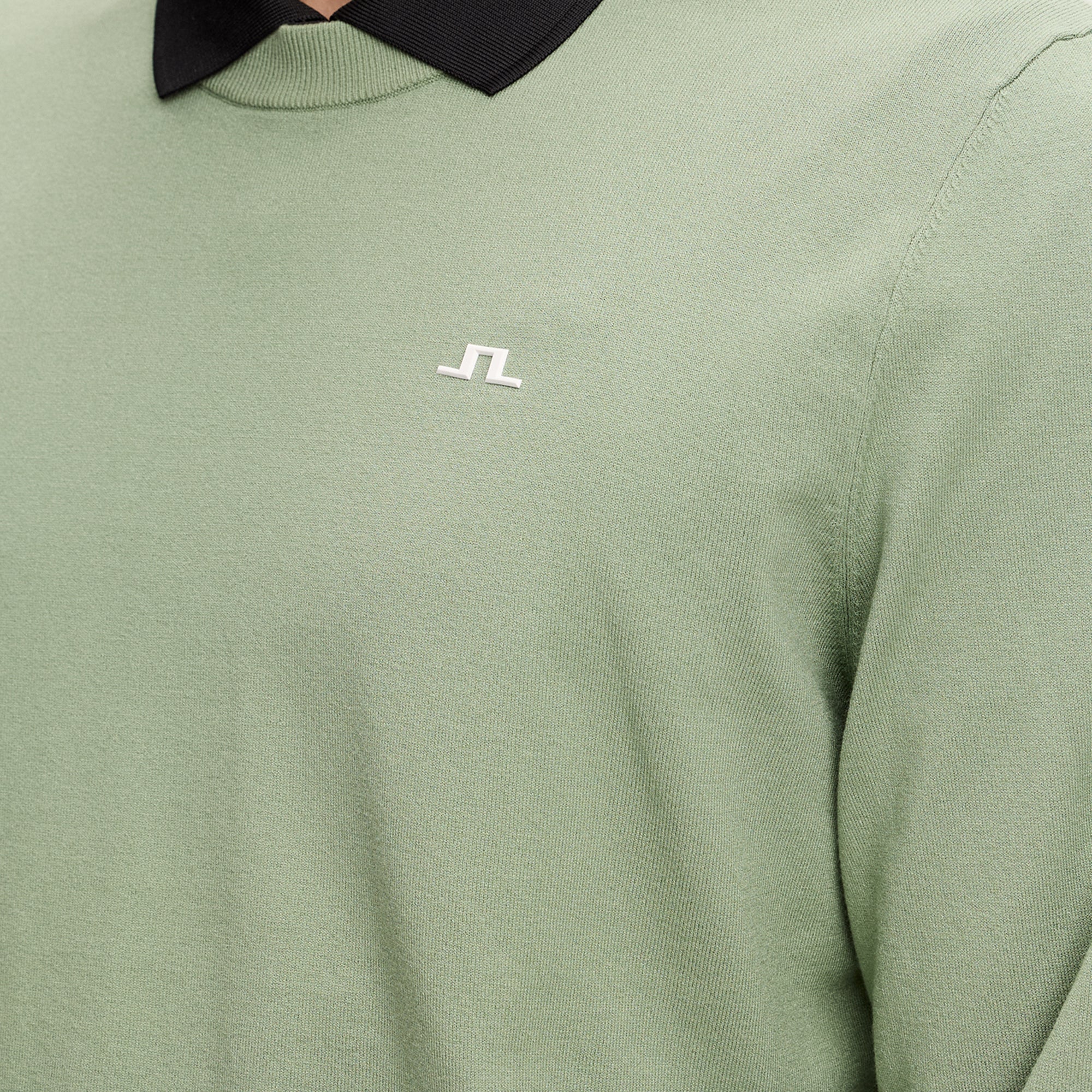 J.Lindeberg Golf Henry Knitted Sweater SS26 - Hedge Green M286 ...
