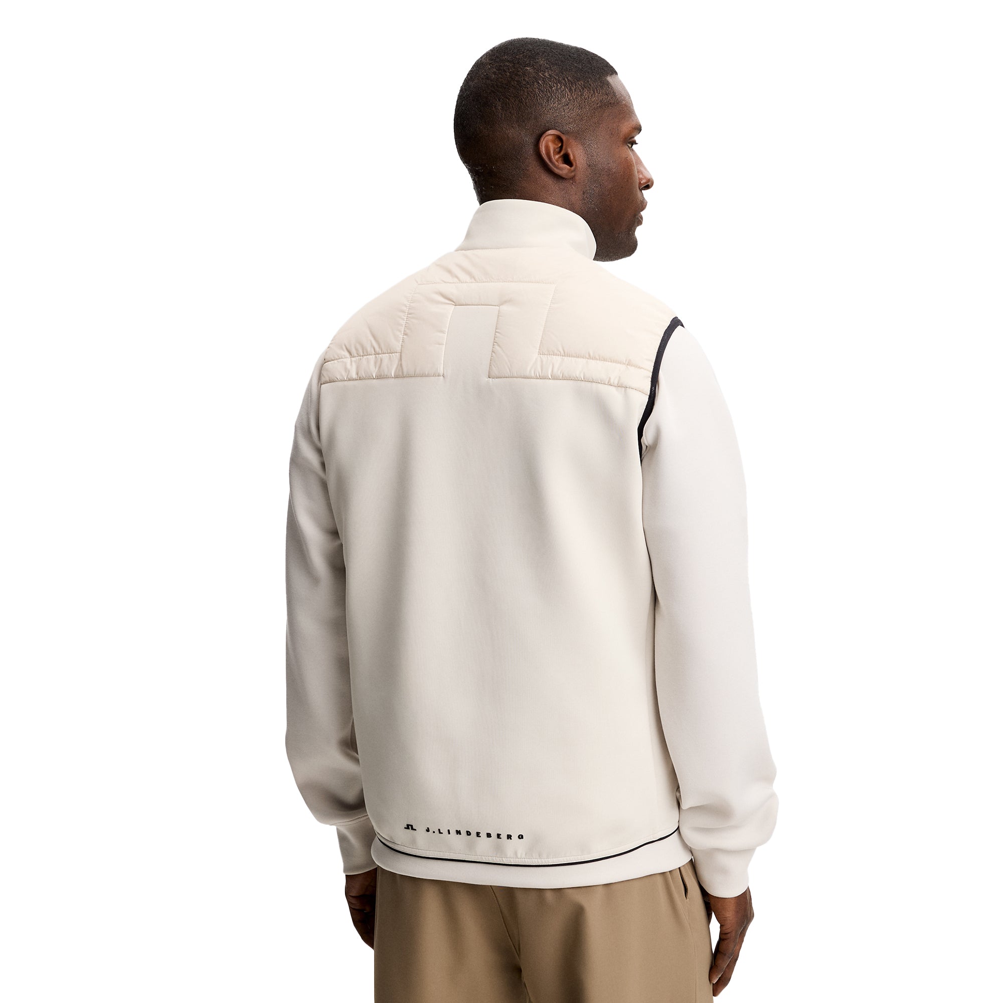 J.Lindeberg Golf Heyden Quilt Hybrid Vest SS26 - Moonbeam U029 ...