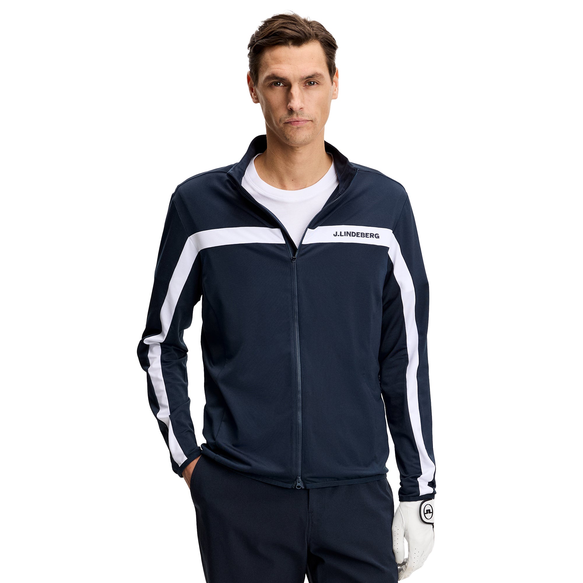 J.Lindeberg Golf Jarvis Mid Layer Jacket - JL Navy 6855 - GMJS16984 ...
