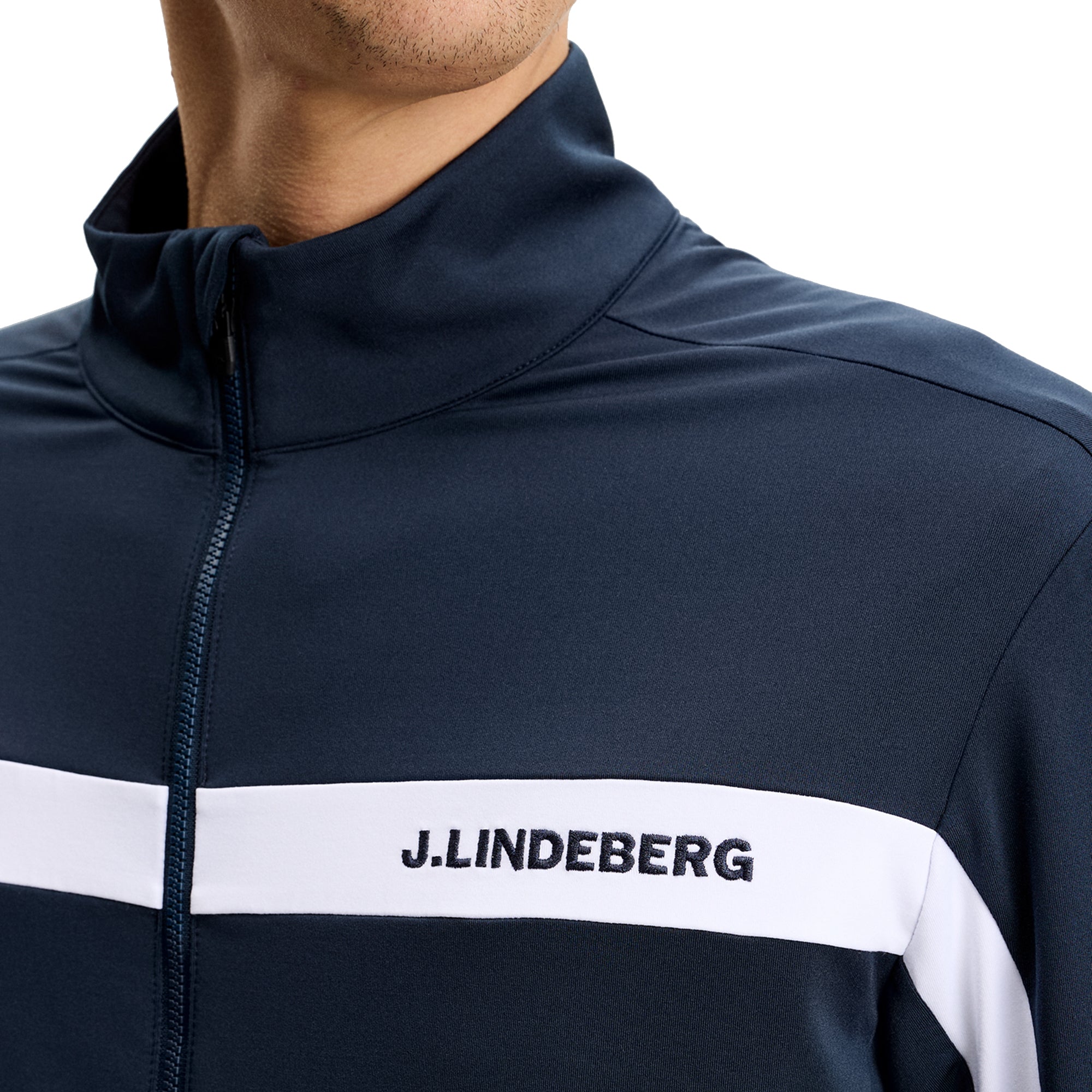 J.Lindeberg Golf Jarvis Mid Layer Jacket - JL Navy 6855 - GMJS16984 ...