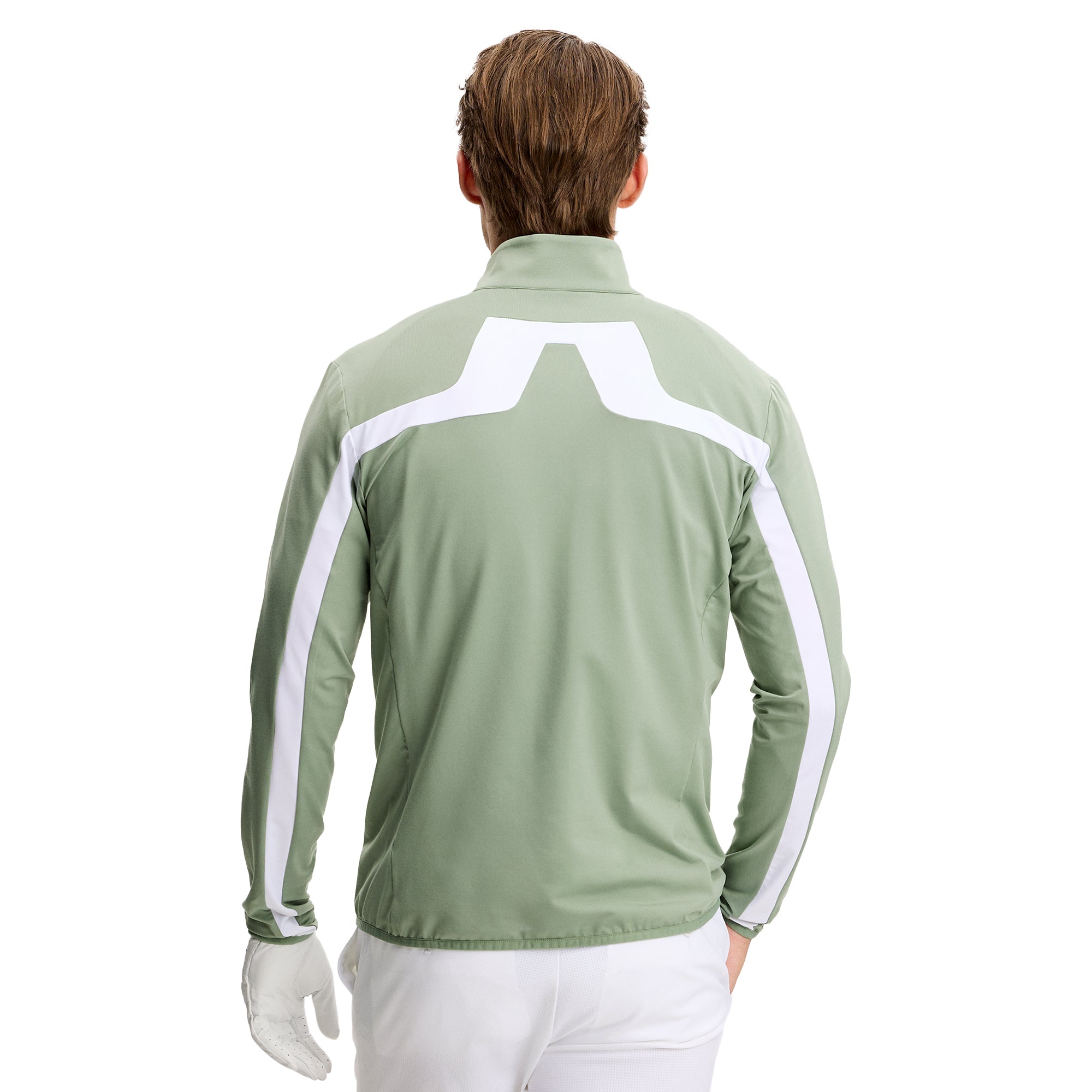 J.Lindeberg Golf Jarvis Mid Layer Jacket SS26 - Hedge Green M286 ...