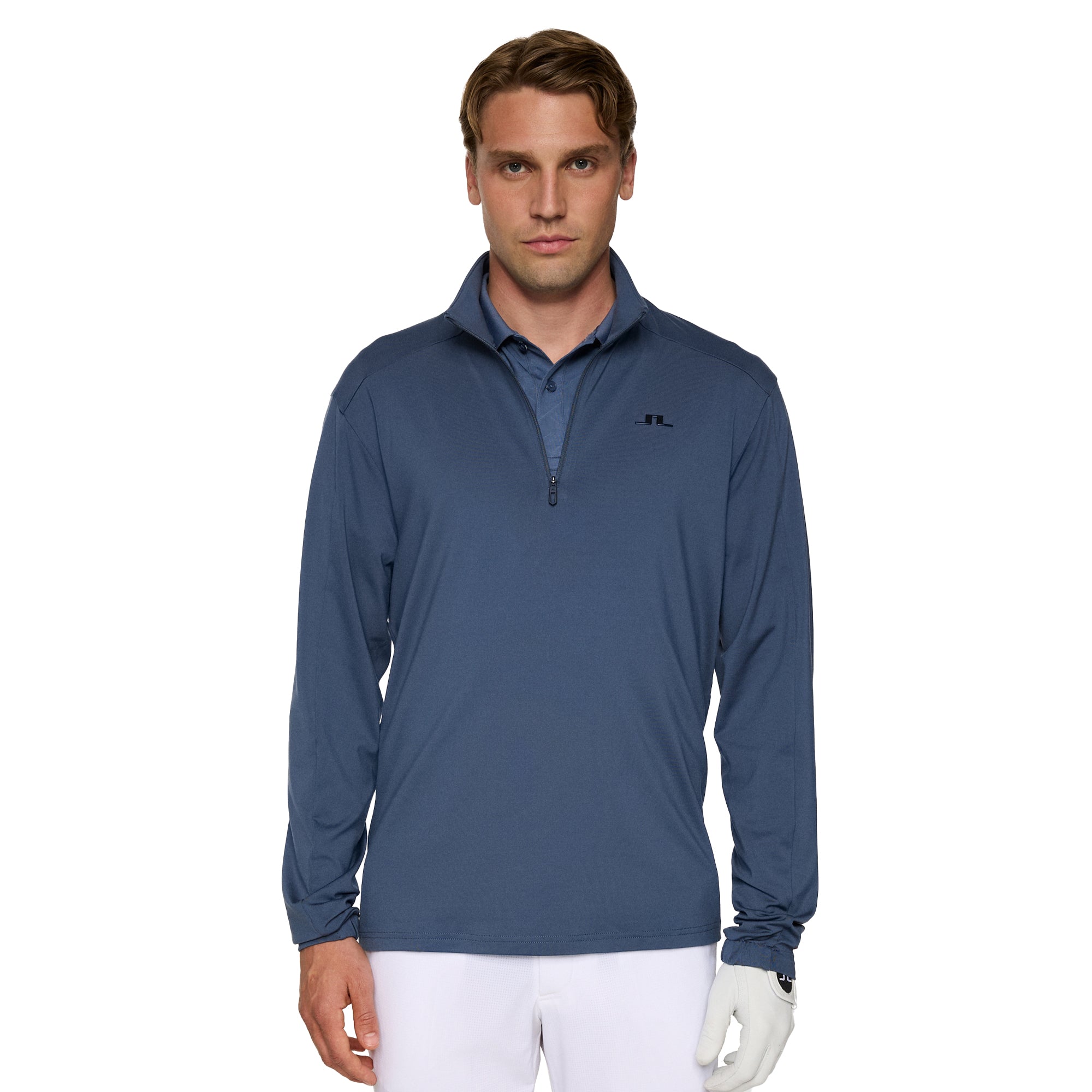 J.Lindeberg Golf Olof Tech Mid Layer FW25 - Vintage Indigo O319 ...