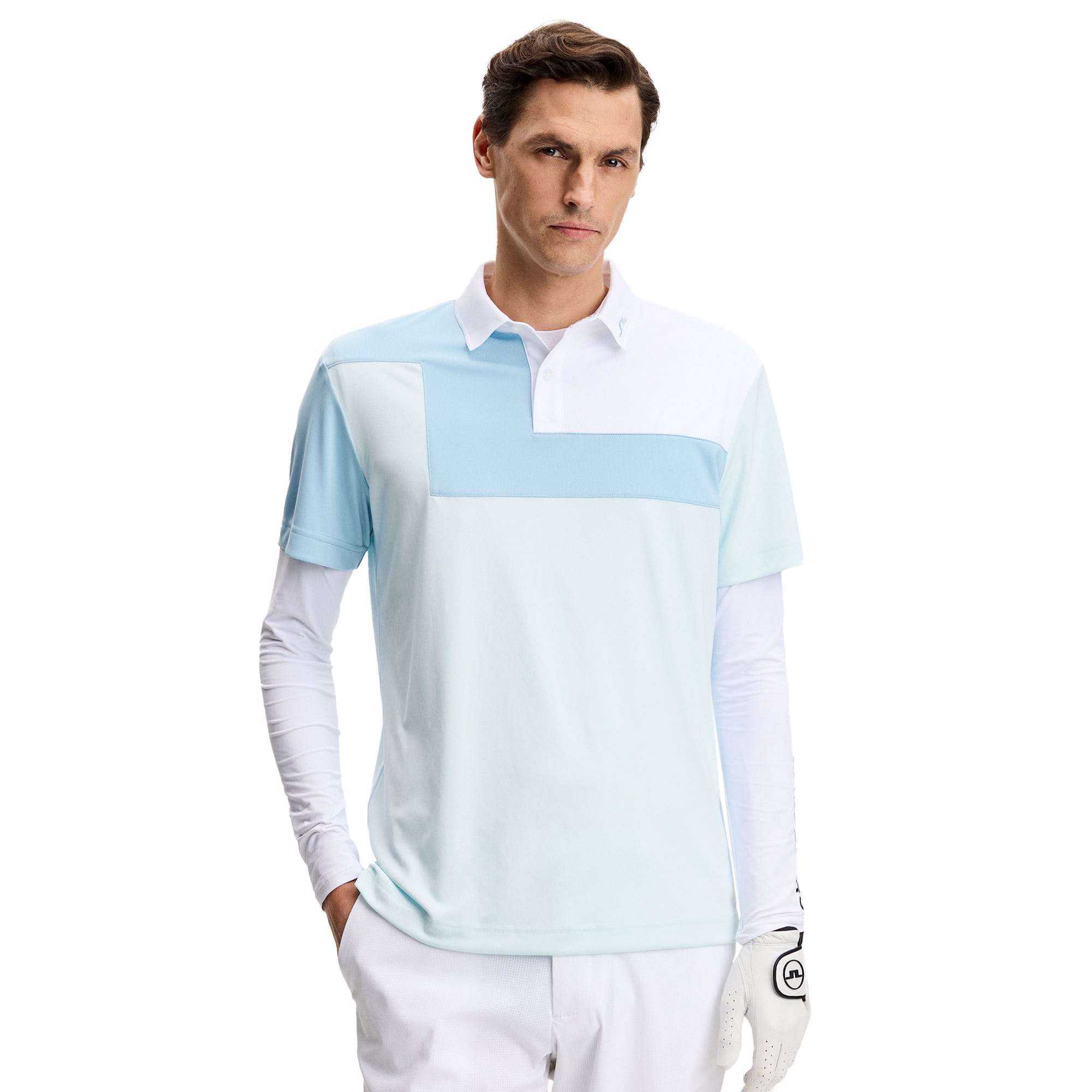 J.Lindeberg Golf Rody Polo Shirt SS26 - Sky Light O576 - GMJT15468-O576 ...