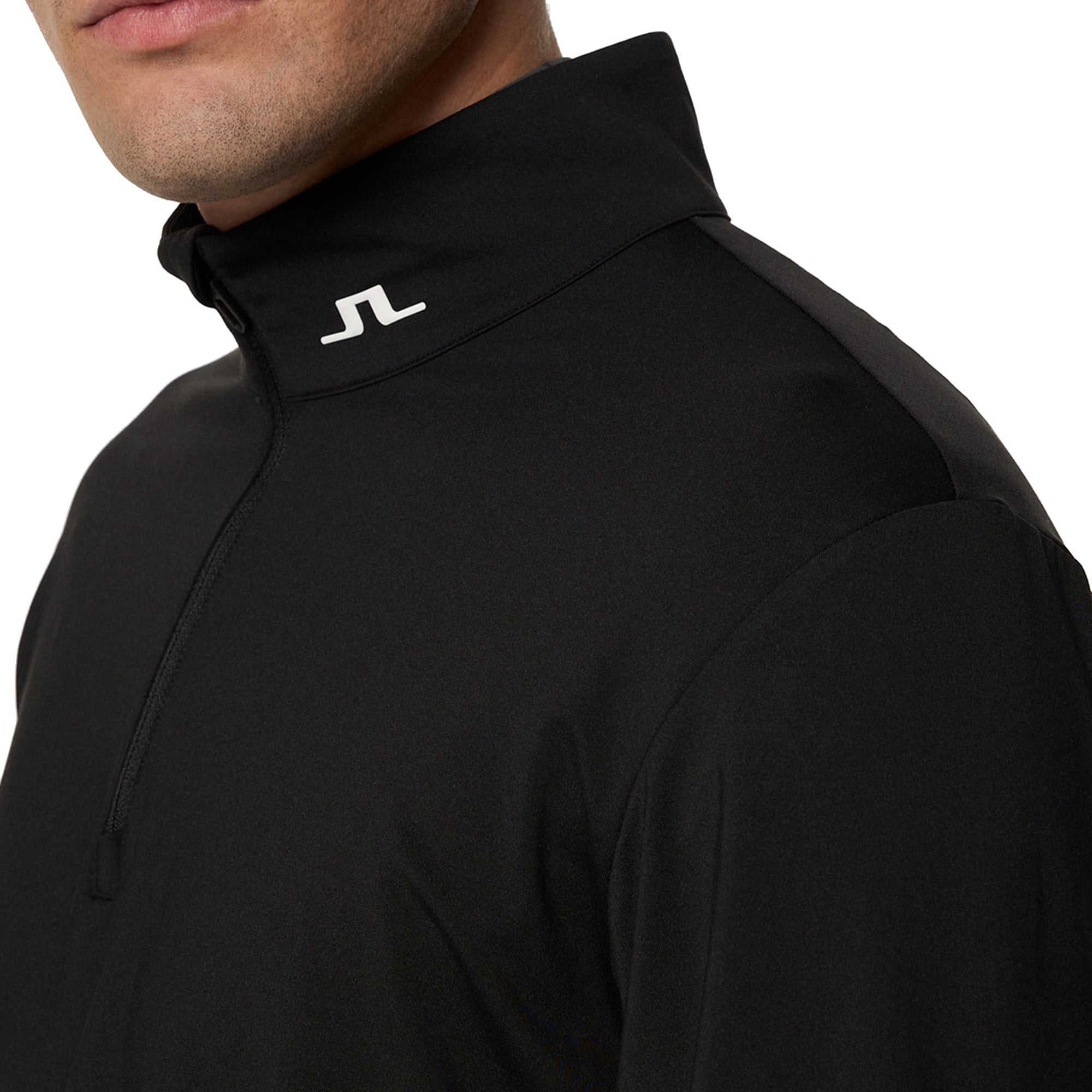 J.Lindeberg Golf Tour Tech Mid Layer FW25 - Black 9999 - GMJS14361-9999 ...