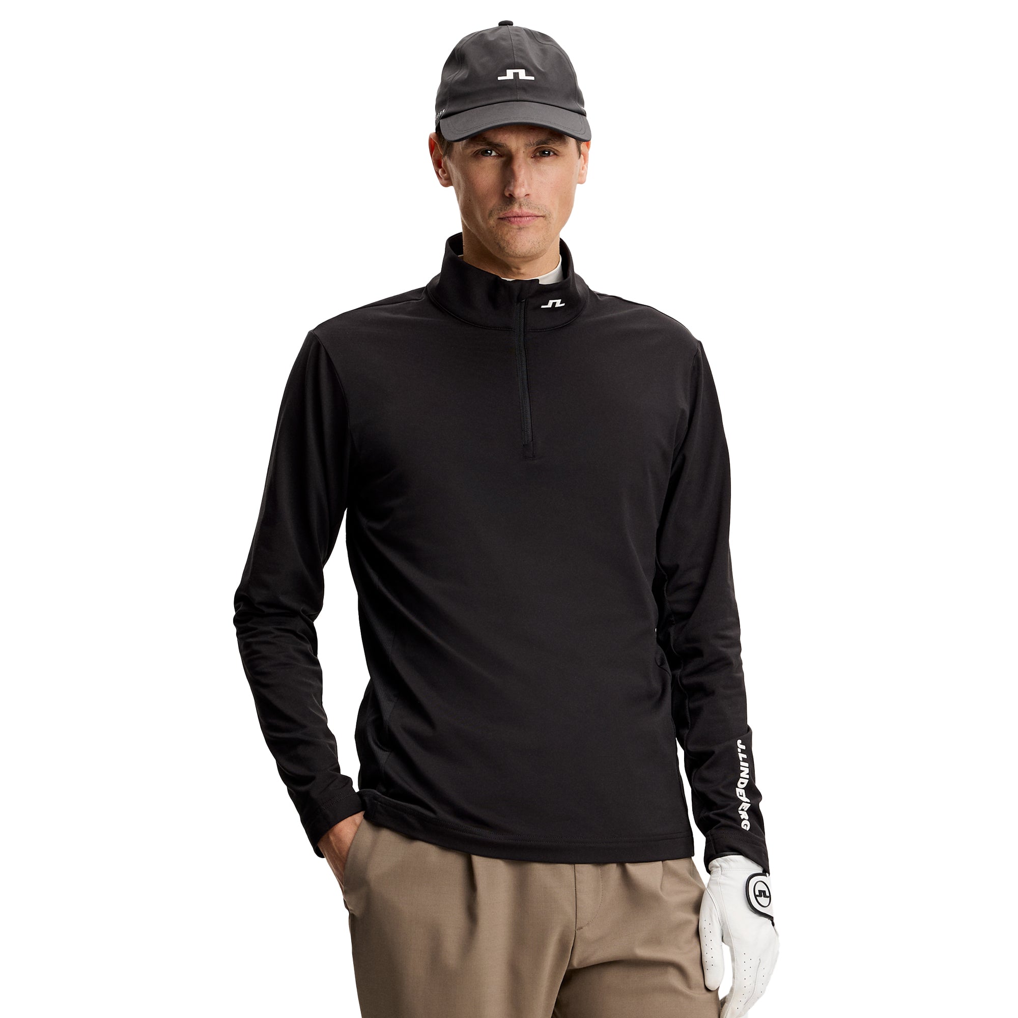 J.Lindeberg Golf Tour Tech Mid Layer NOOS - Black 9999 - GMJS16986-9999 ...