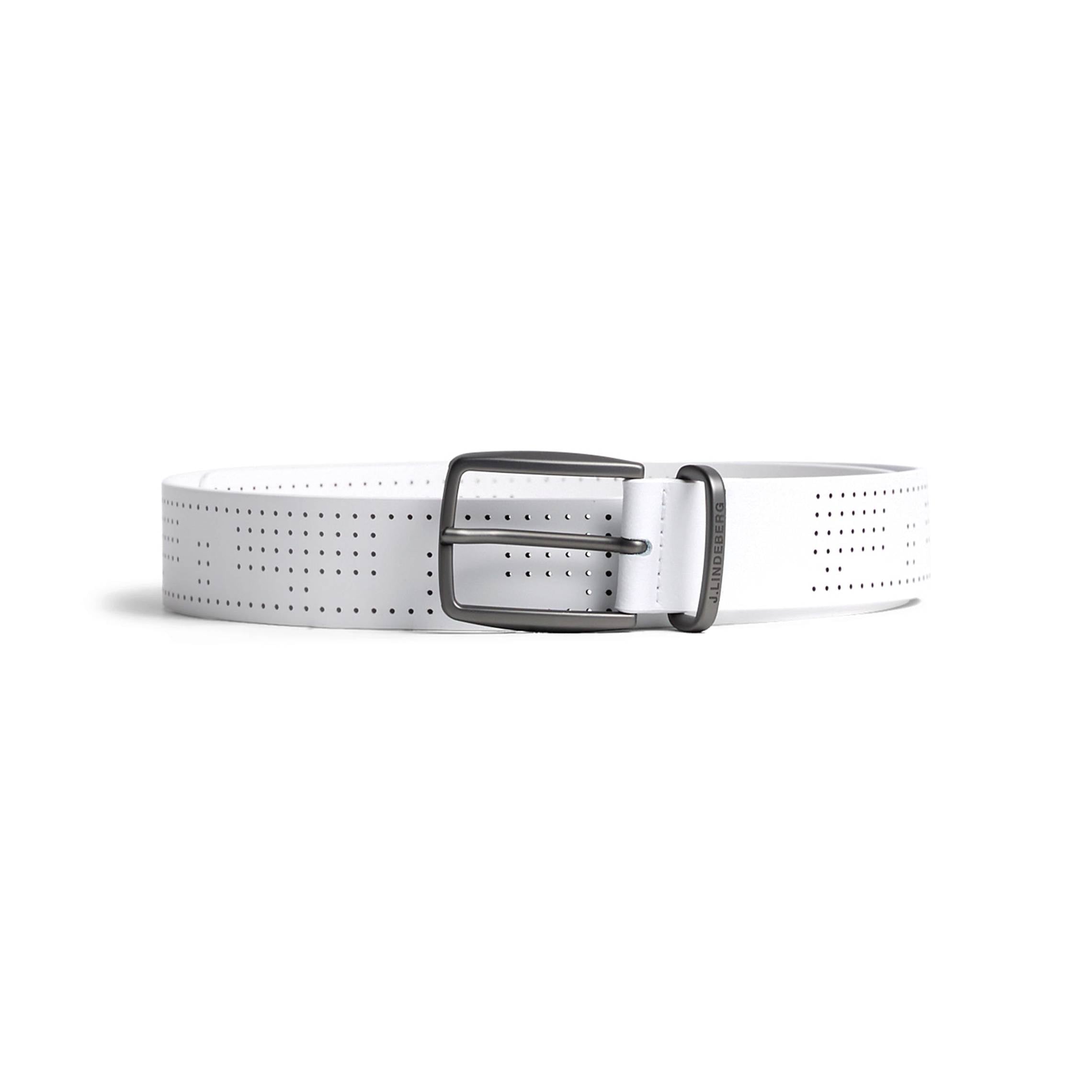 J.Lindeberg Golf Vent Belt SS25 - White 0000 - GMAC12117-0000 - Function18
