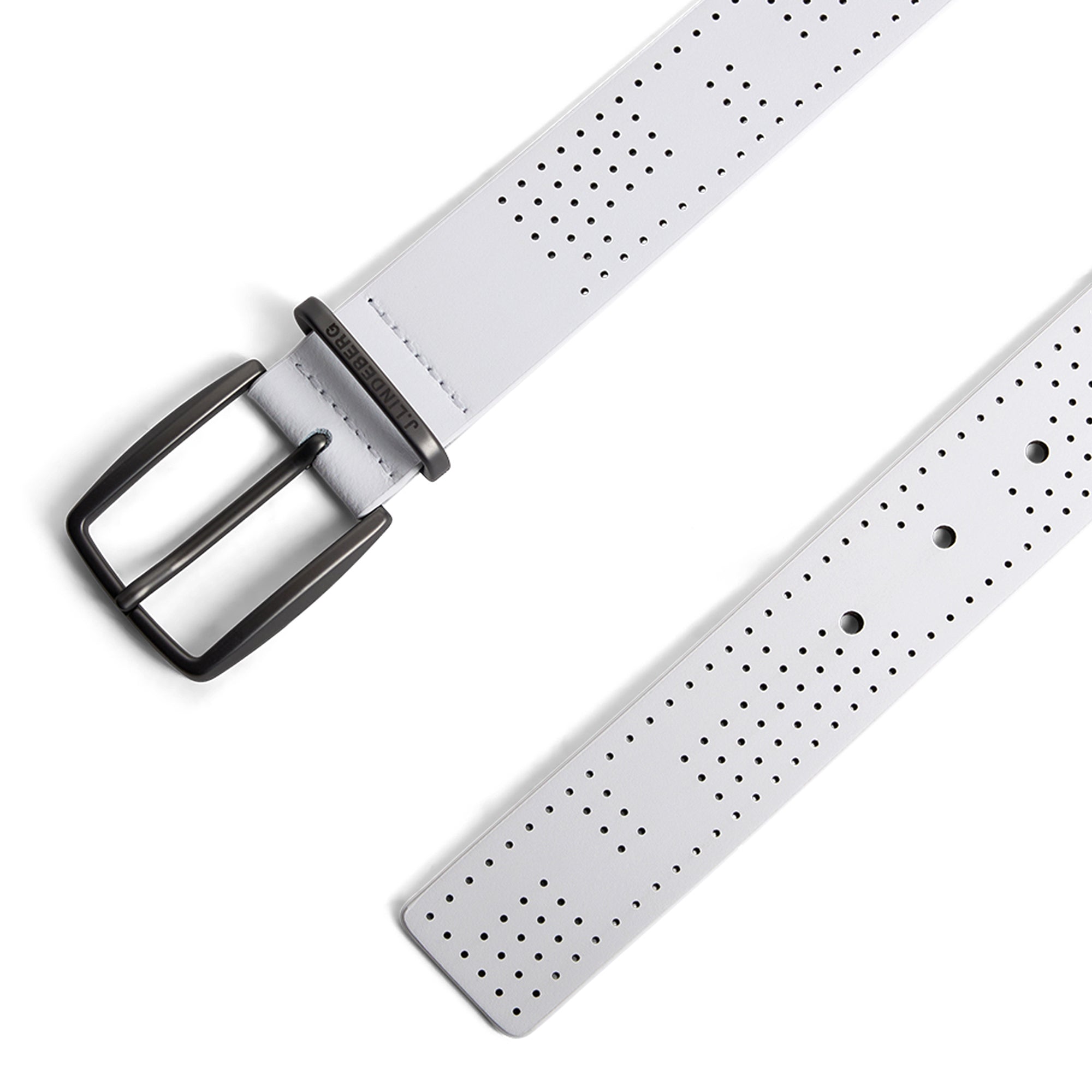 J.Lindeberg Golf Vent Belt SS25 - White 0000 - GMAC12117-0000 - Function18
