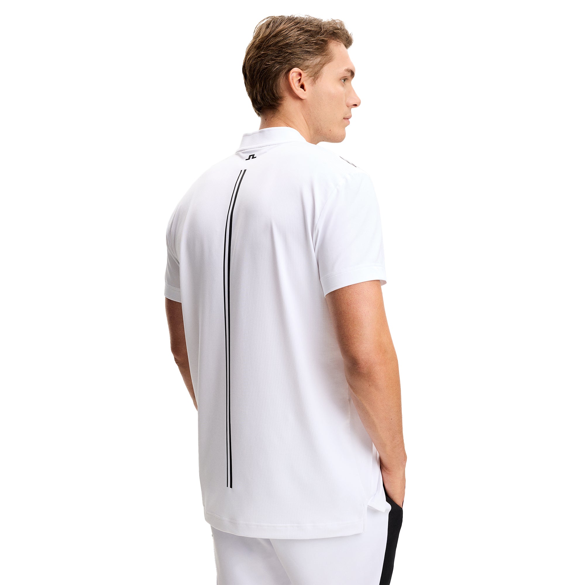 J.Lindeberg Josh Polo Shirt SS26 - White 0000 - RMJT15017-0000 - Function18