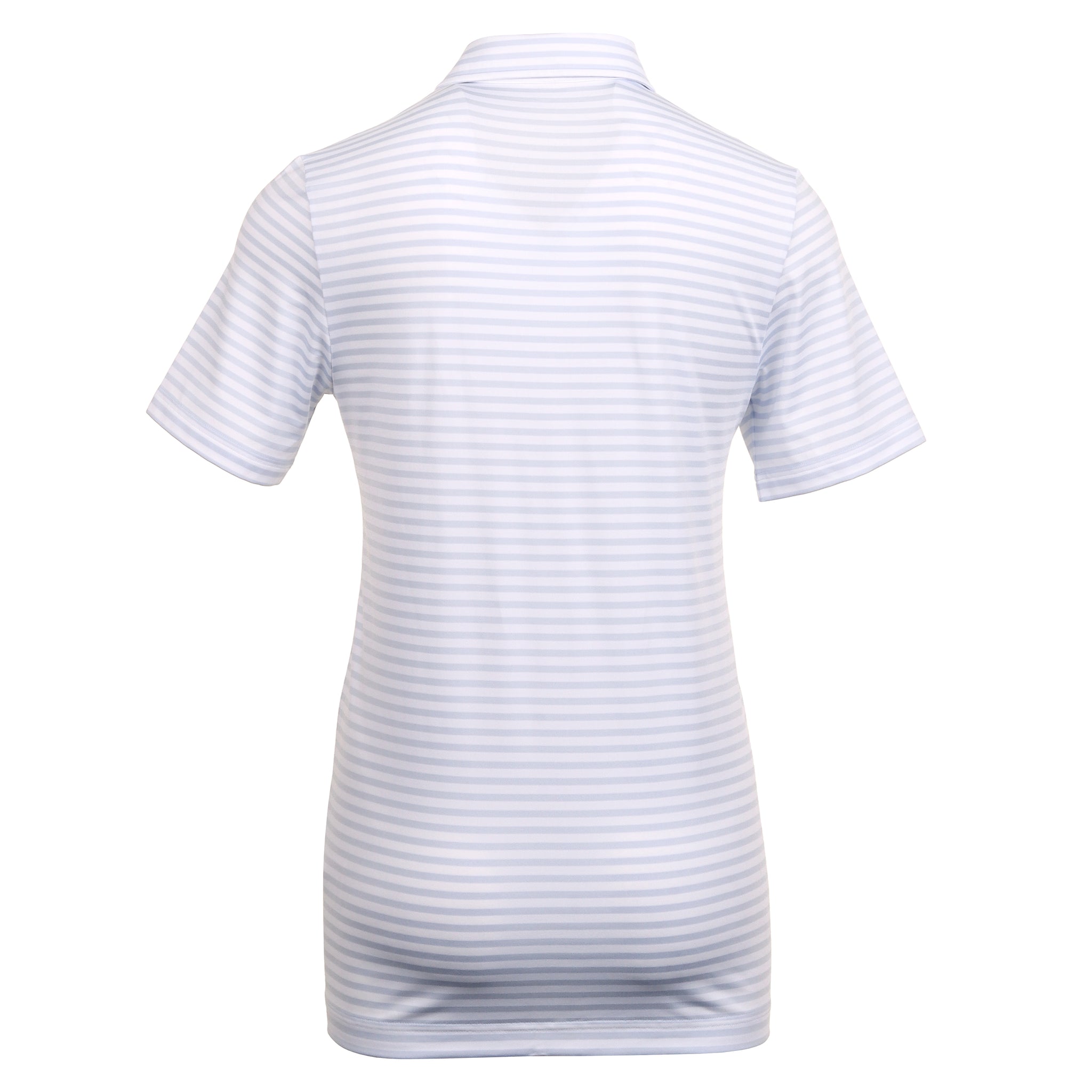 Lacoste Golf All Over Stripe Polo Shirt DH7418 Light Blue White S14 ...