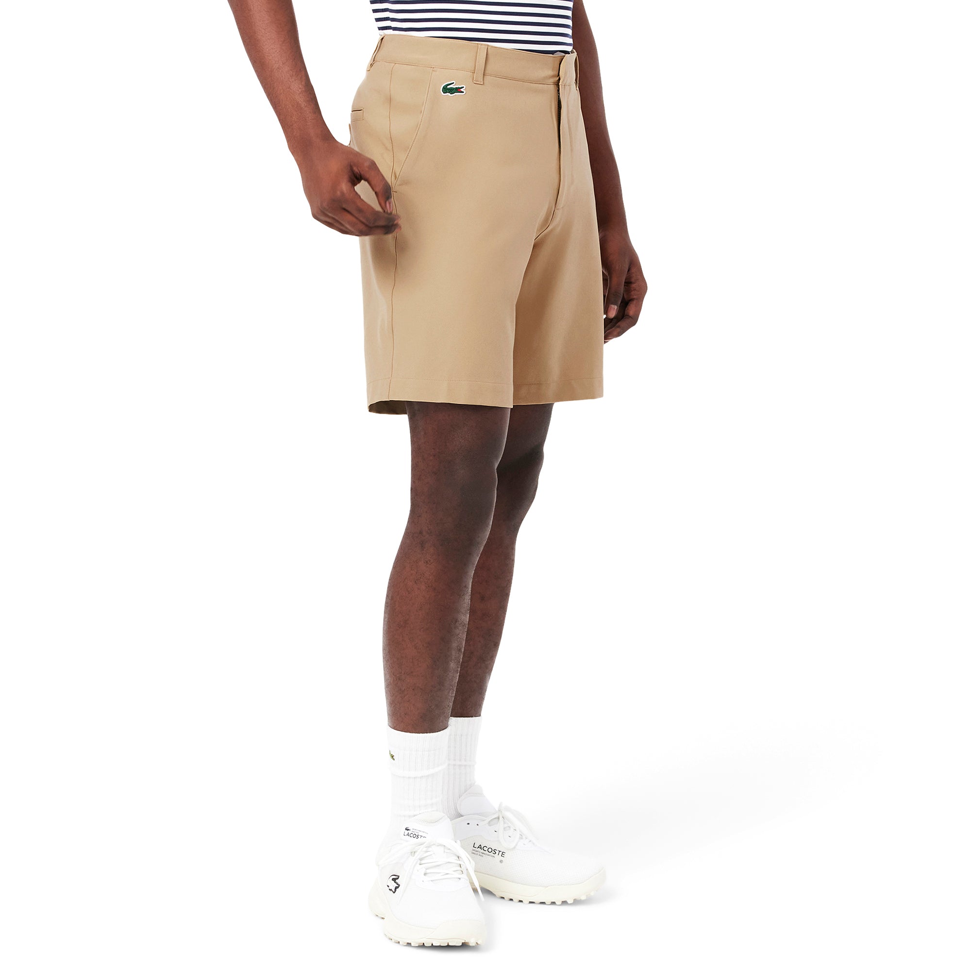 Lacoste Stretch Tech Shorts - Beige 02S - FH7396-02S - Function18