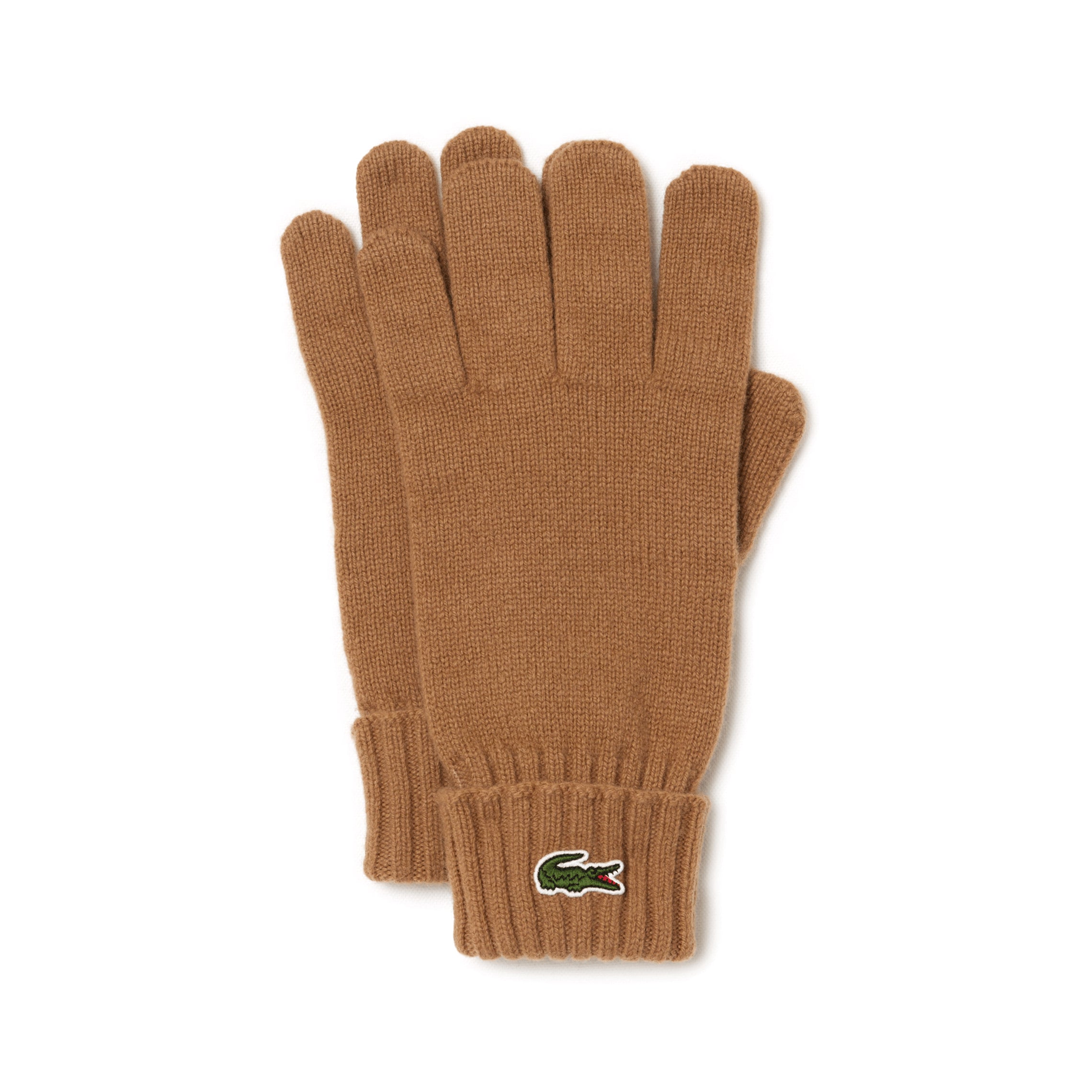 Lacoste Wool Gloves Brown RV0452 Six Function18