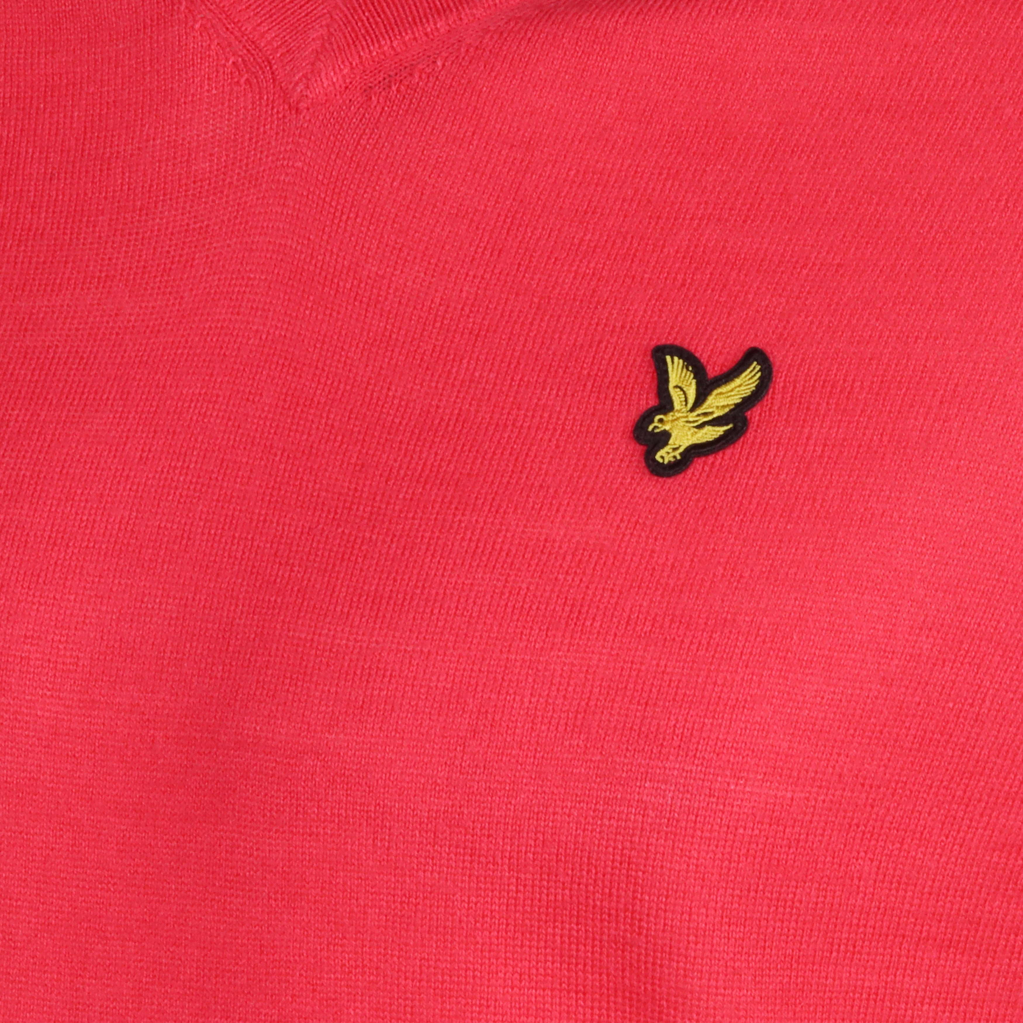Lyle & Scott Golf Merino Blend V-Neck Pullover - Birdie Red X185 ...