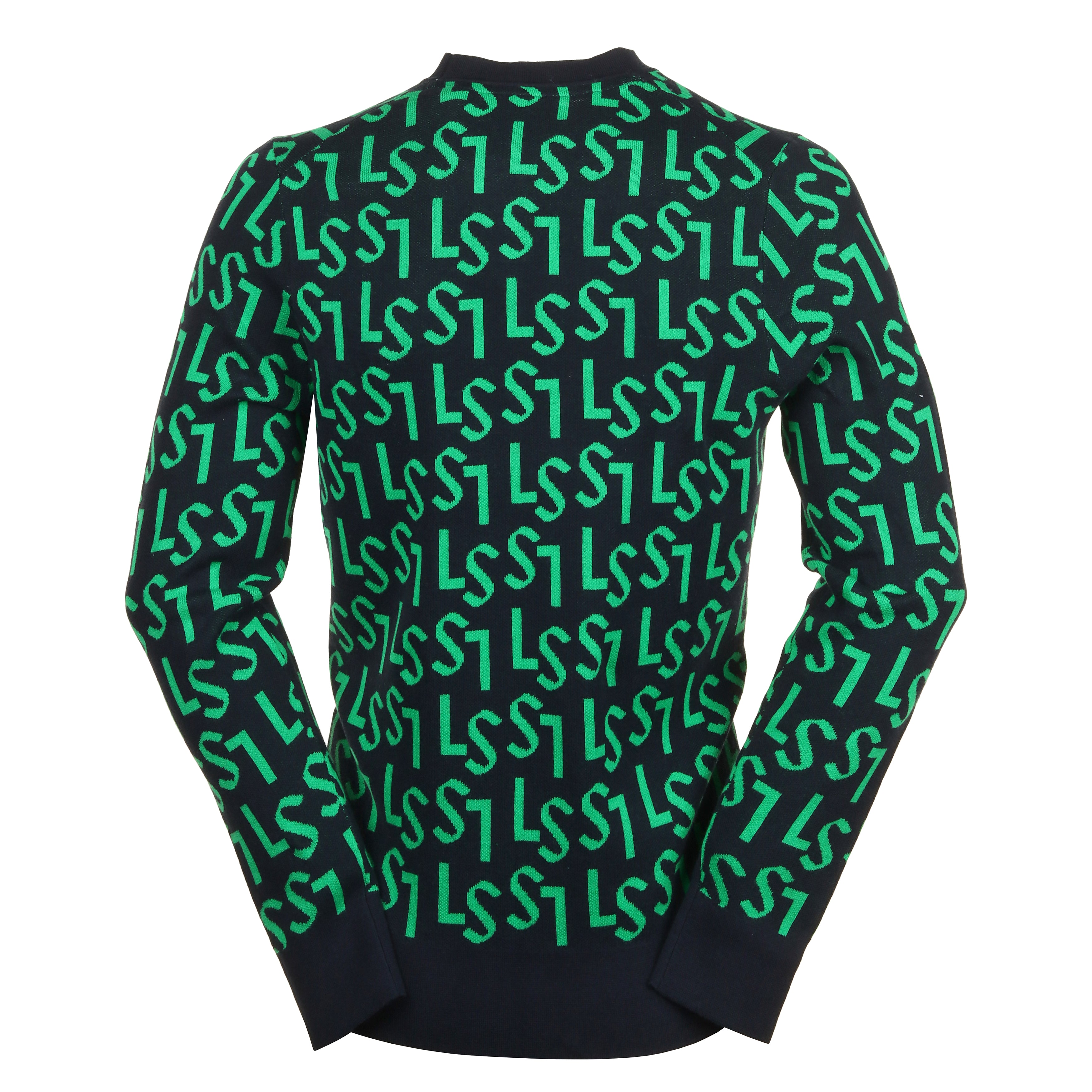 Lyle & Scott Golf Monogram Knitted Crew Neck - Dark Navy Z271 - KN2065G ...
