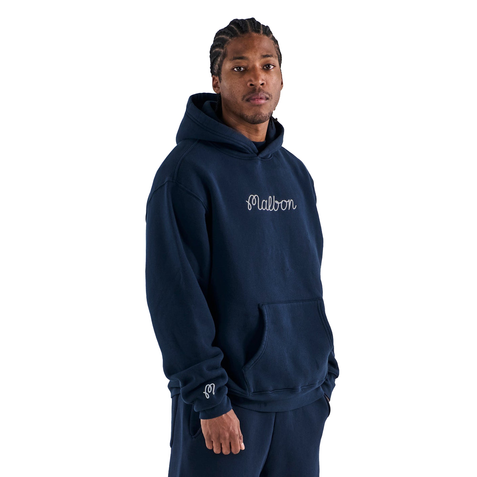 Malbon Fesque Hoodie - Navy - M-9418-NVY | Function18