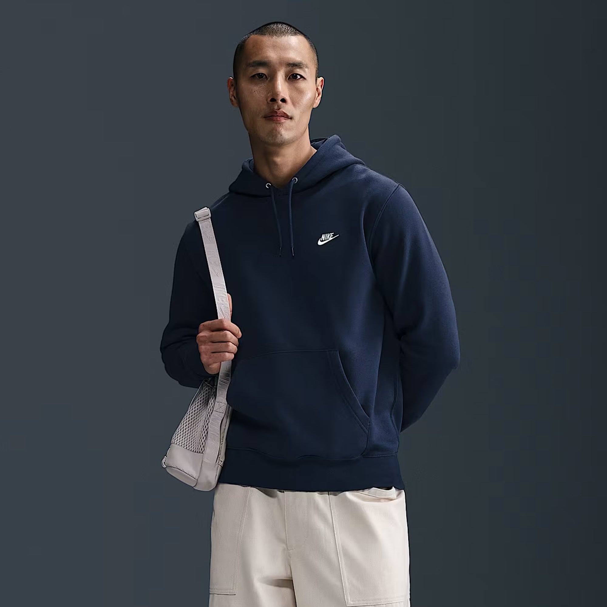 Nike Club Fleece Pullover Hoodie - Obsidian 451 - FN3859 - Function18 ...