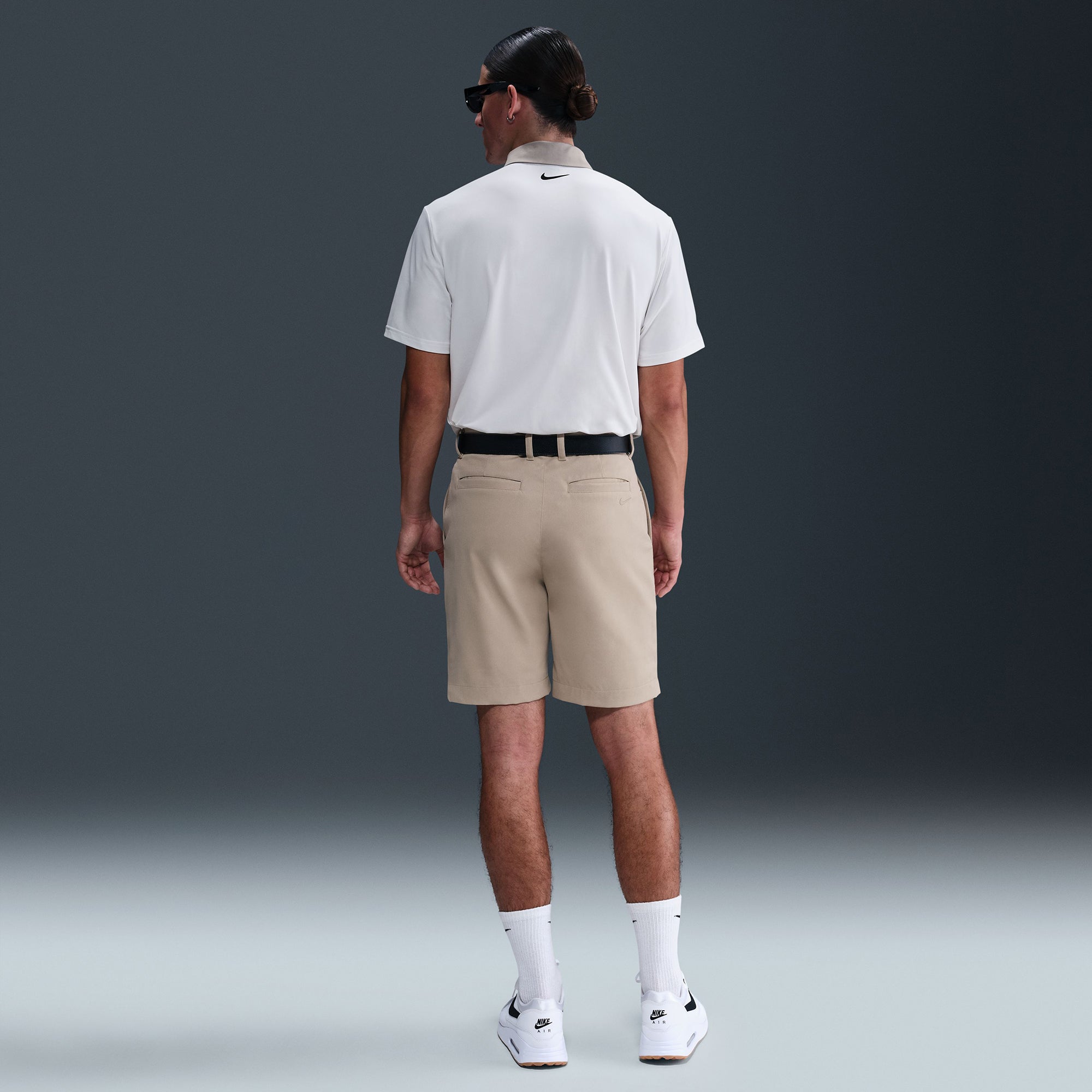 Nike Golf Dri-Fit Tour Contrast Shirt - White/College Grey 100 - FZ7501 ...