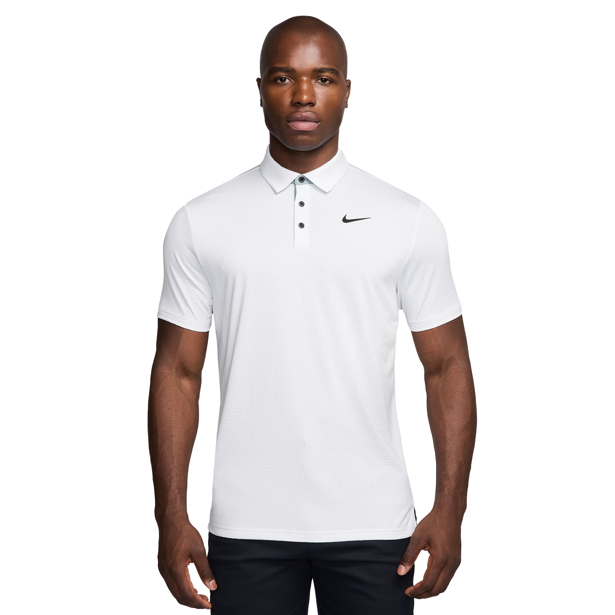 Nike Golf Dri-Fit Tour Texture Shirt - White 100 - FZ7530 - Function18