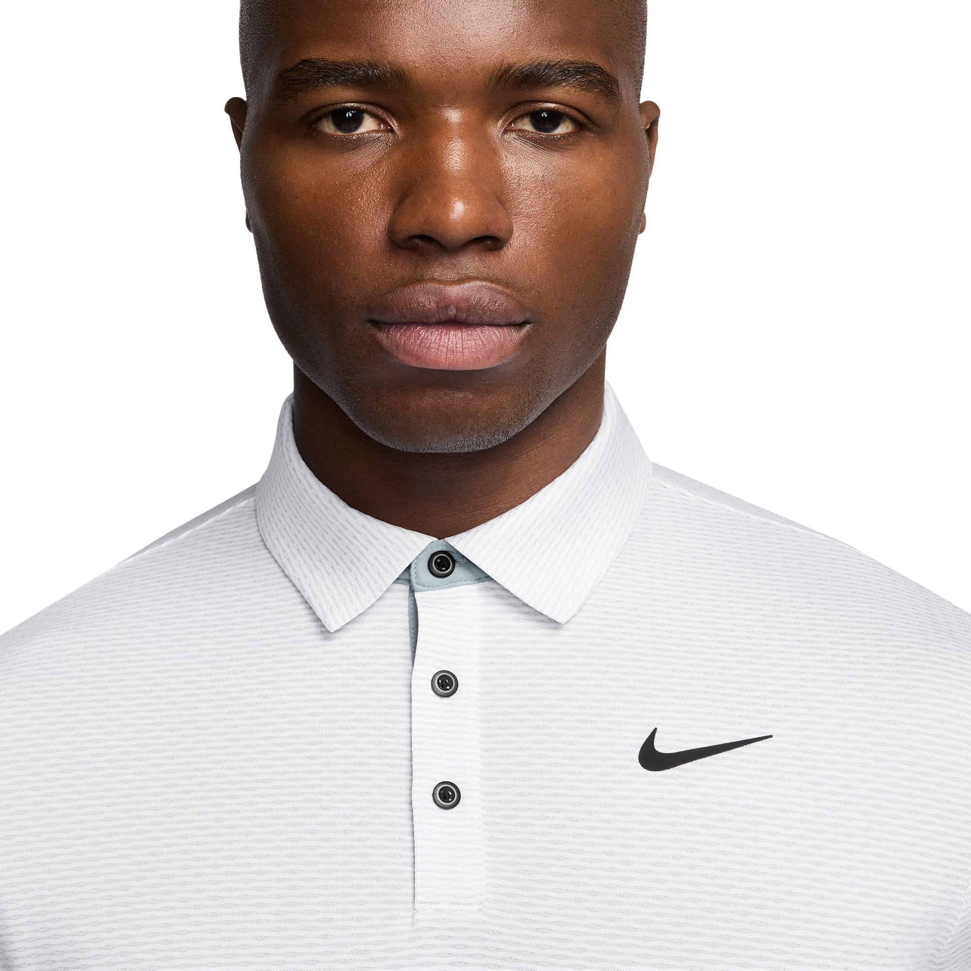 Nike Golf Dri-Fit Tour Texture Shirt - White 100 - FZ7530 - Function18
