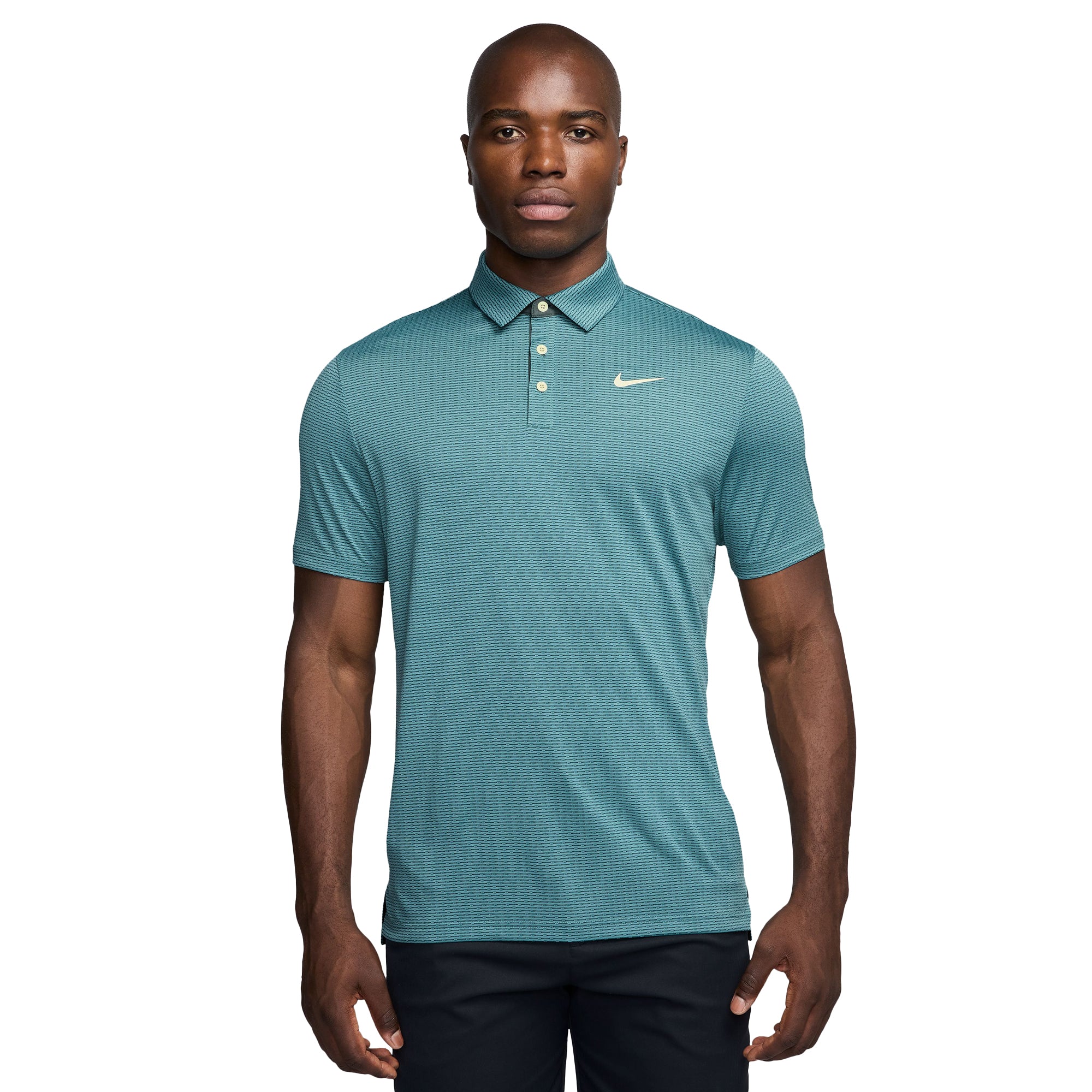 Nike Golf Dri-Fit Tour Texture Shirt - Mineral Teal 379 - FZ7530 ...