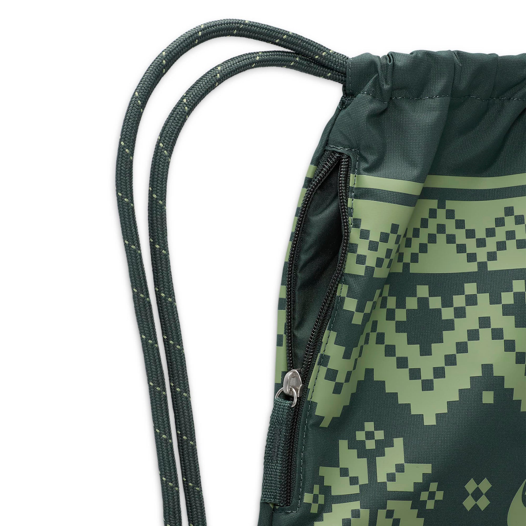 Nike Golf Fair Isle Heritage Drawstring Bag - Vintage Green/Oil Green ...