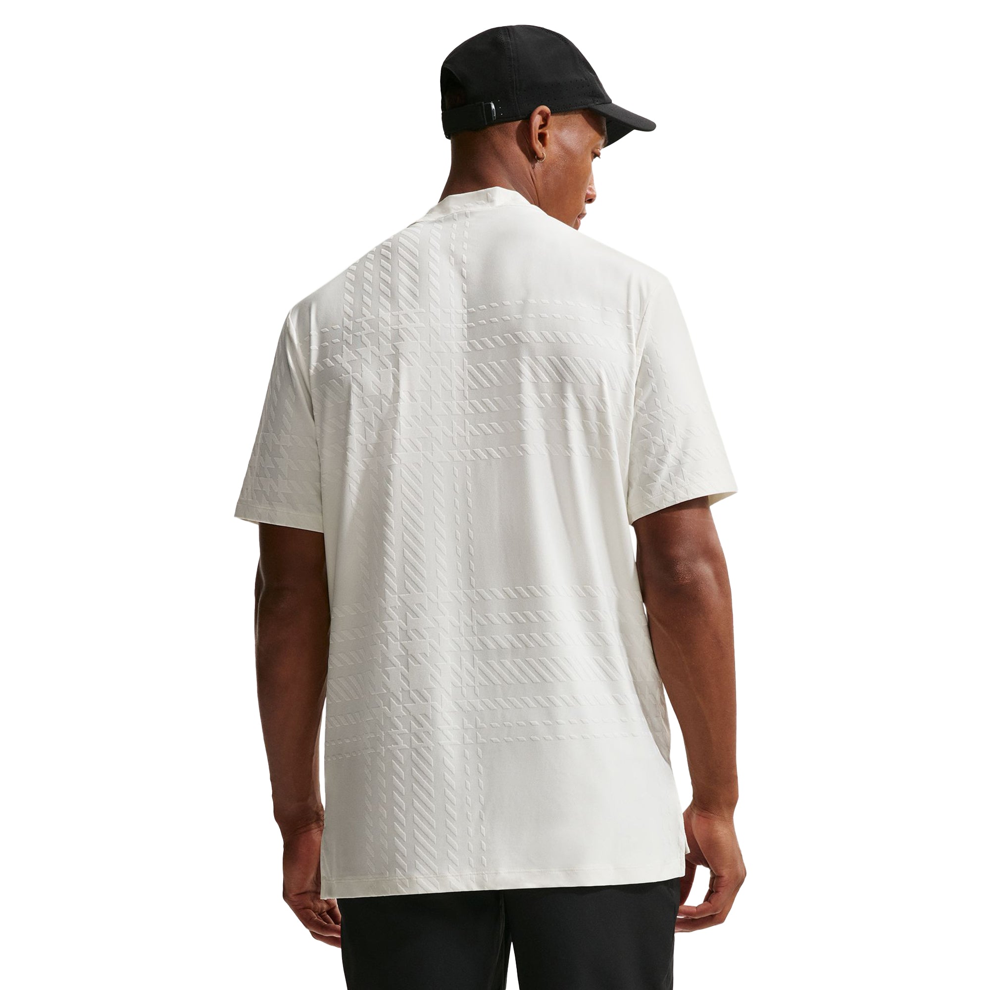 Nike Golf Tartan Mock Neck Shirt - Sail 133 - II0784-133 - Function18