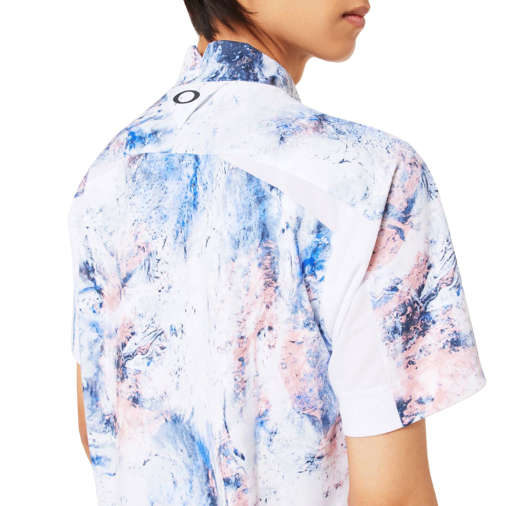 Oakley Golf Skull Bold Omble Mock Shirt - Mosaic Print 01F - 407600-01F ...