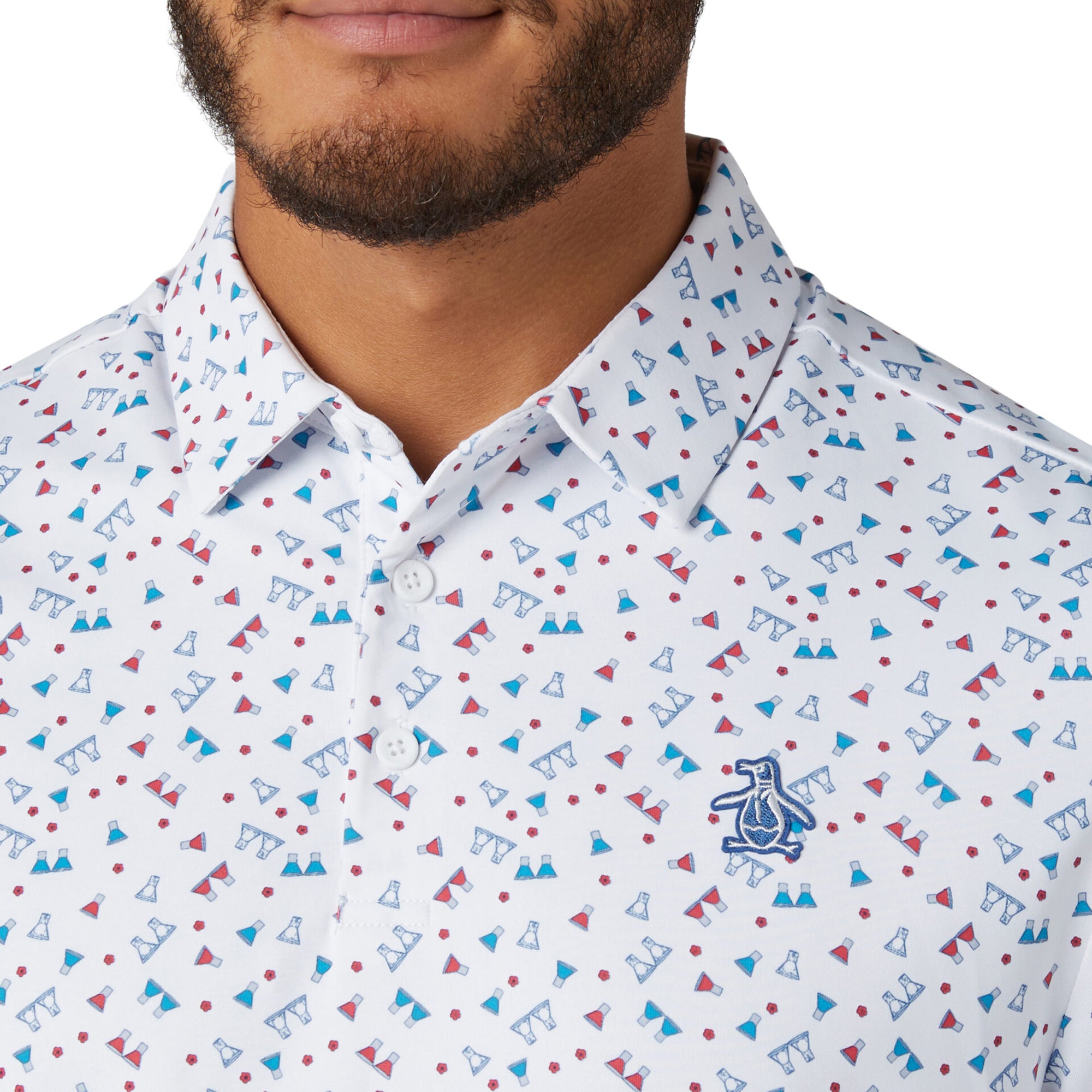 Original Penguin Golf 19th Hole Sake-tini Polo Shirt - Bright White 118 ...