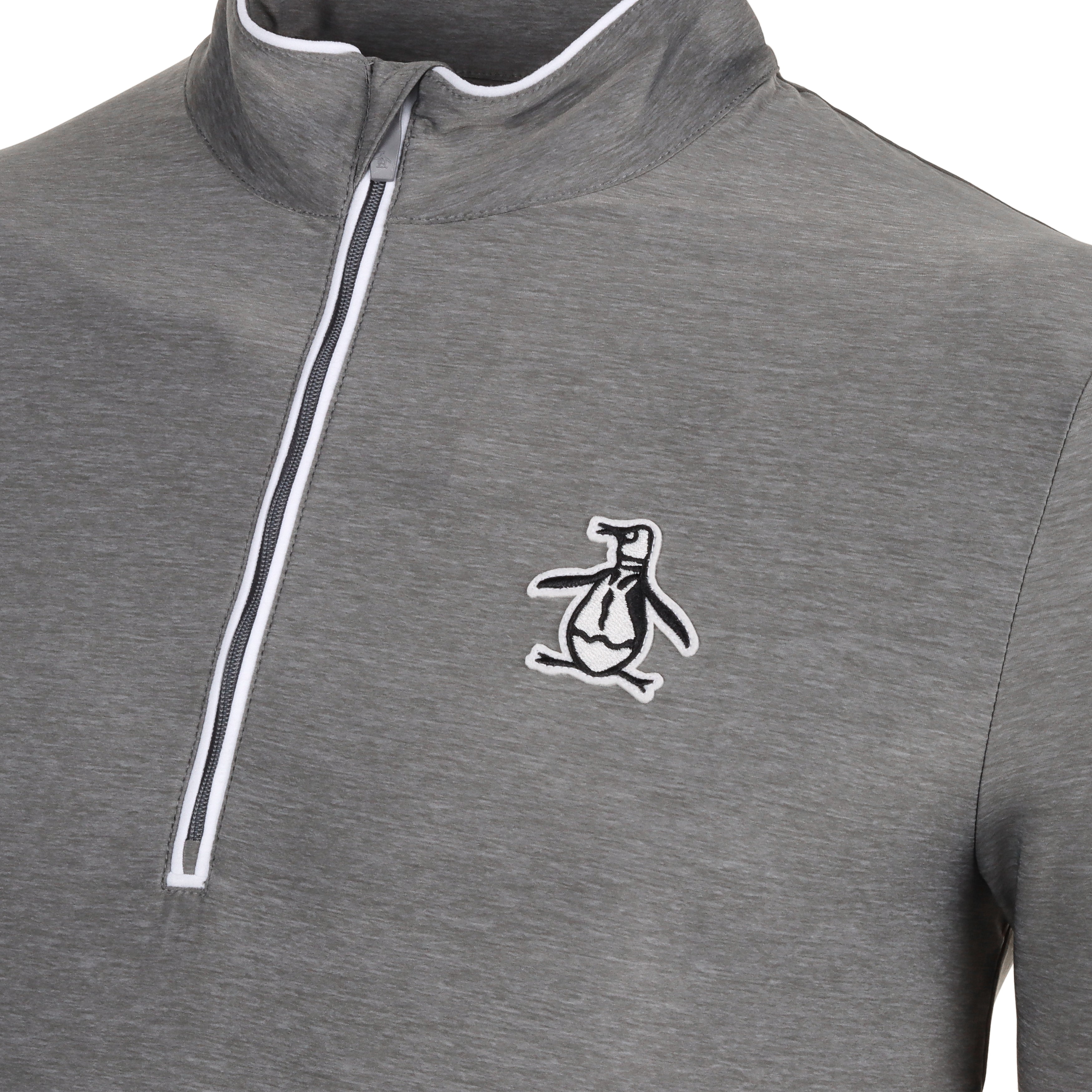 Original Penguin Golf Performance Earl 1/4 Zip - Quiet Shade Heather ...