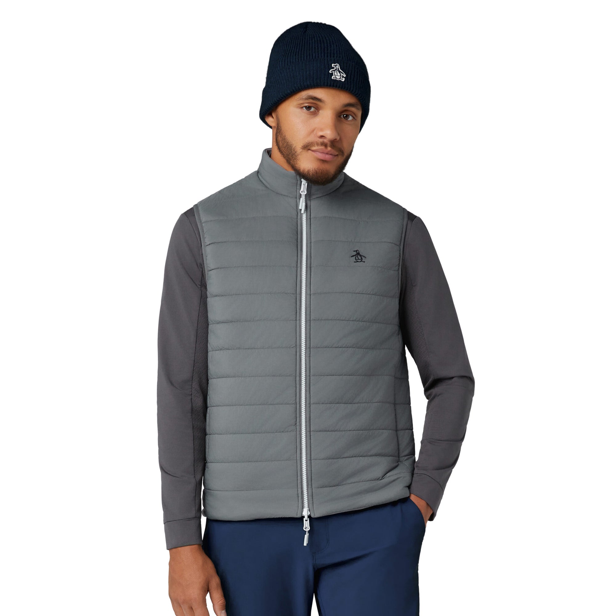 Original Penguin Golf Reversible Insulated Vest - Quiet Shade 039 ...