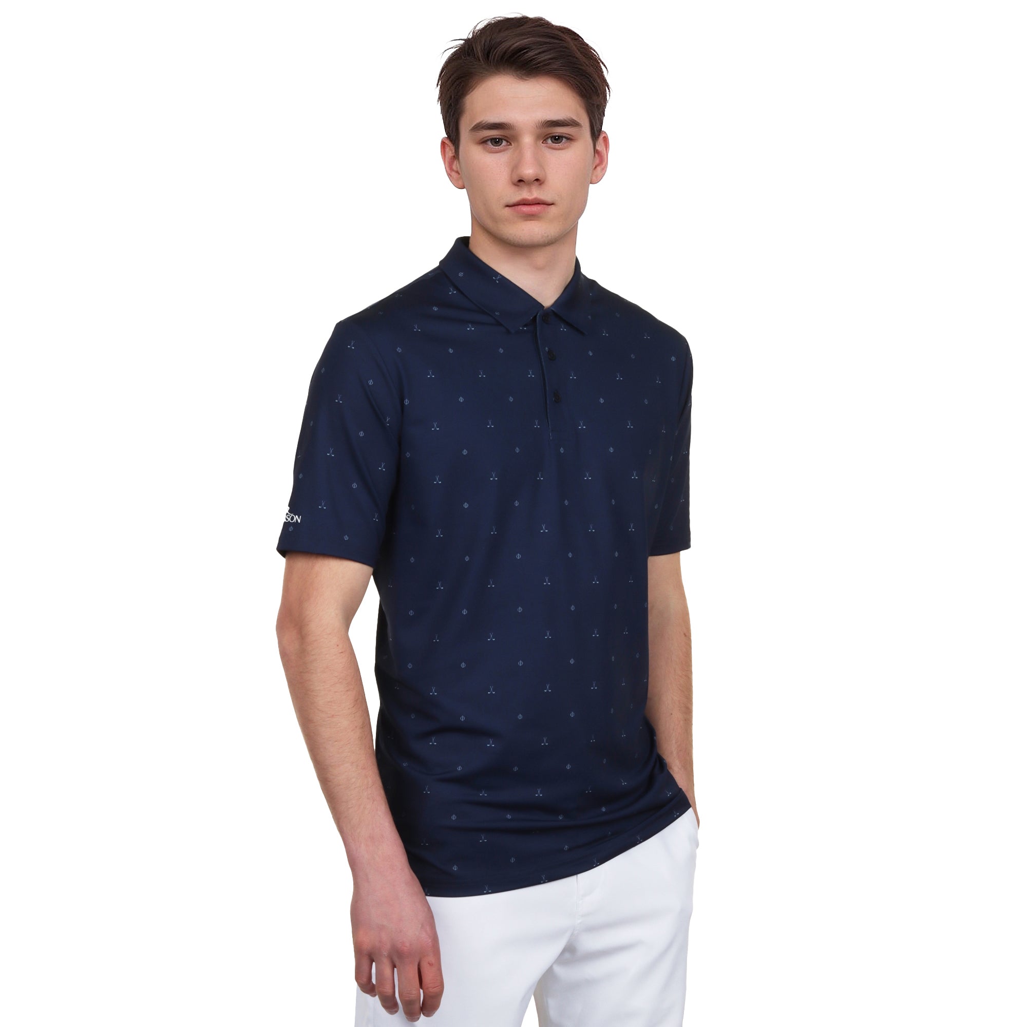 Oscar Jacobson Burrows Shirt - Navy - OJTS0294-Navy - Function18 ...