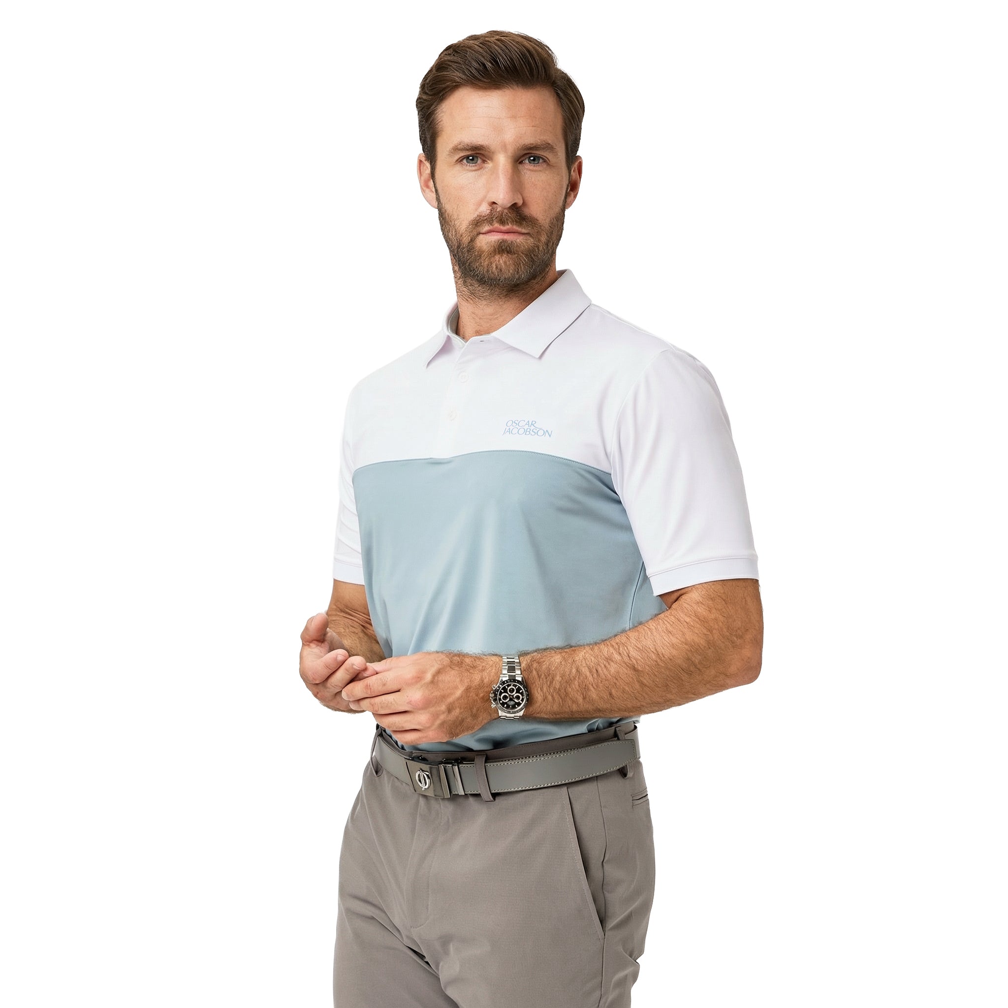 Oscar Jacobson Matley II Shirt - Skyway- OJTS0354-Skyway - Function18