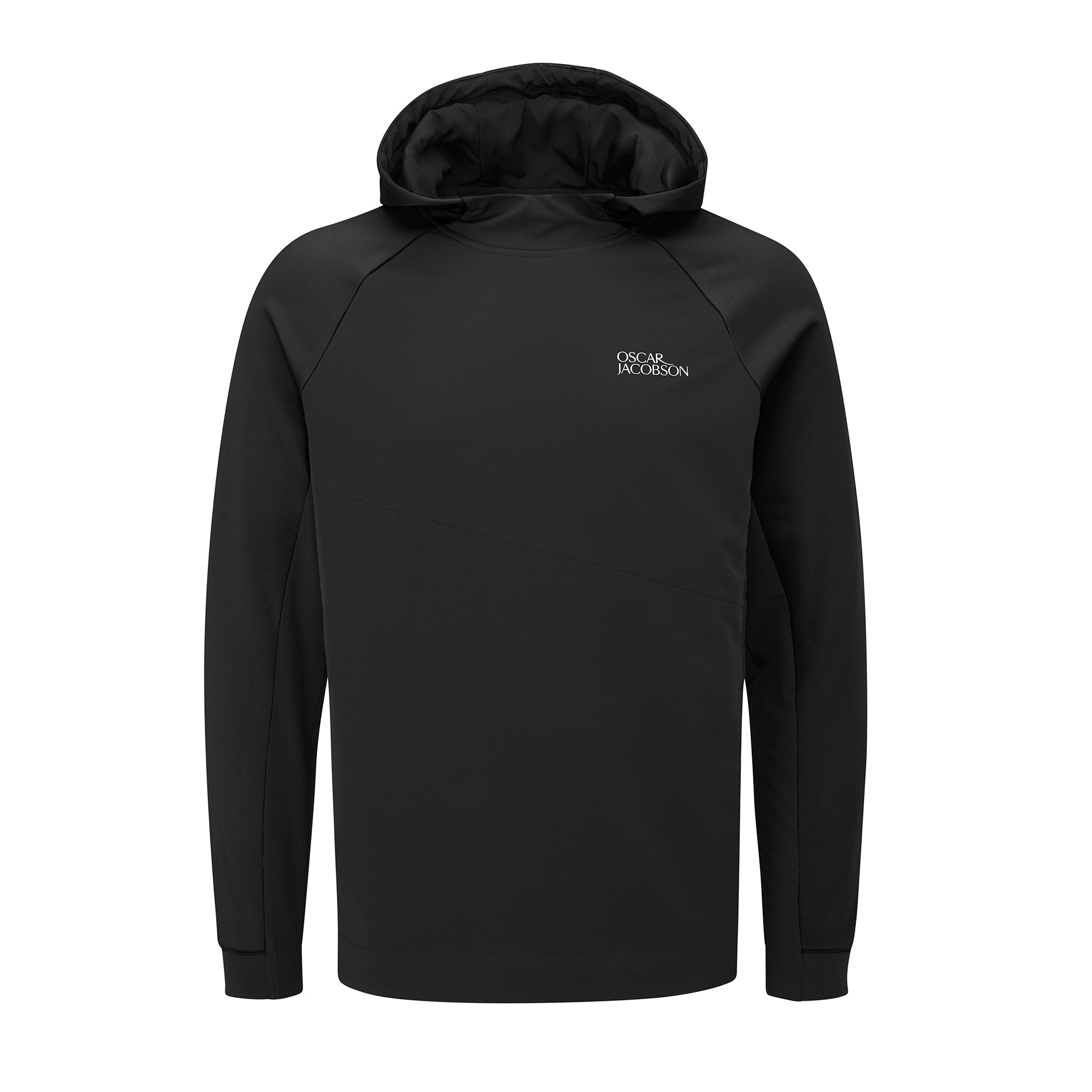 Oscar Jacobson Oakways II Hooded Pullover OJTOP0343 Solid Black ...