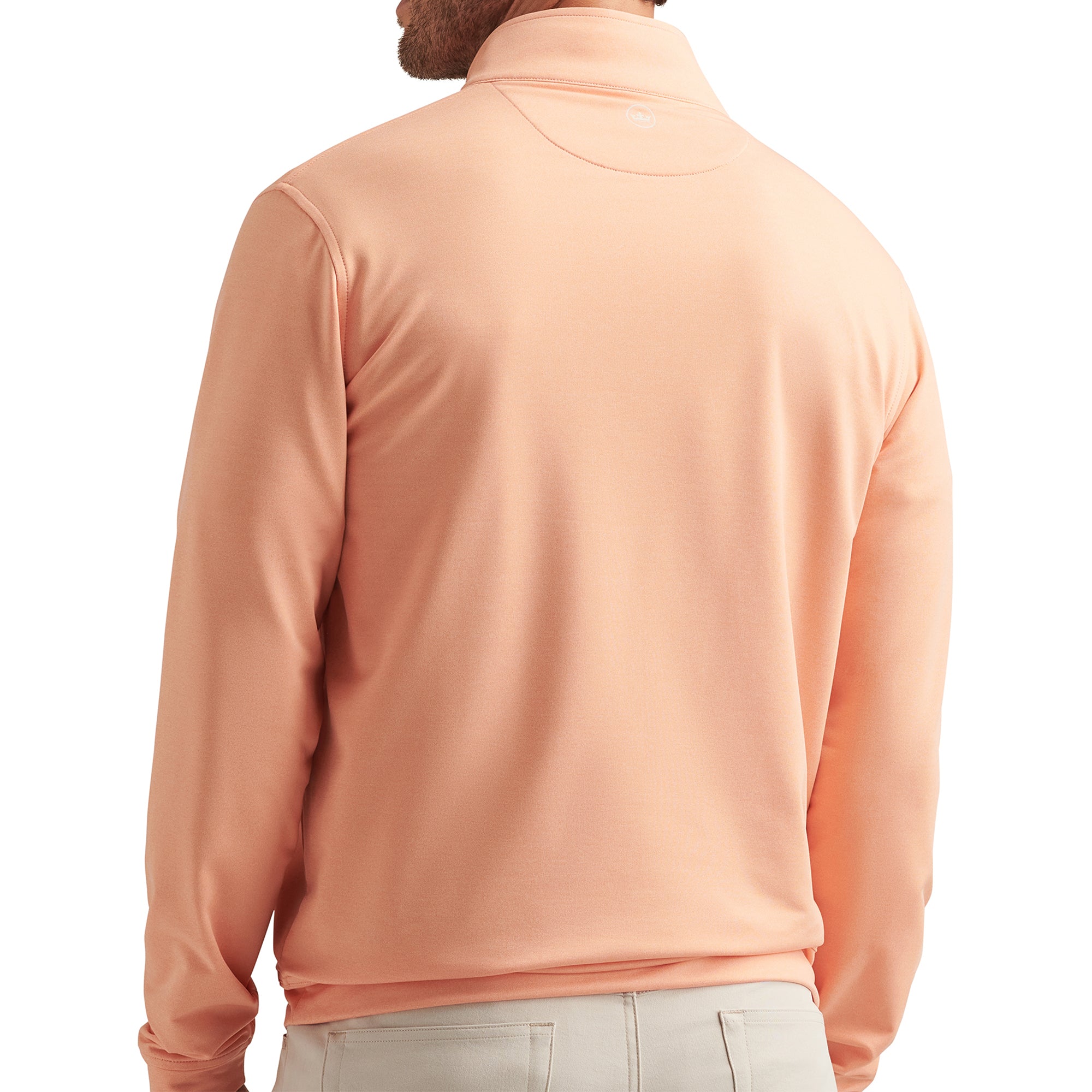 Peter Millar Perth Melange Performance 1/4 Zip - Papaya - MS25EK40B-PAP ...