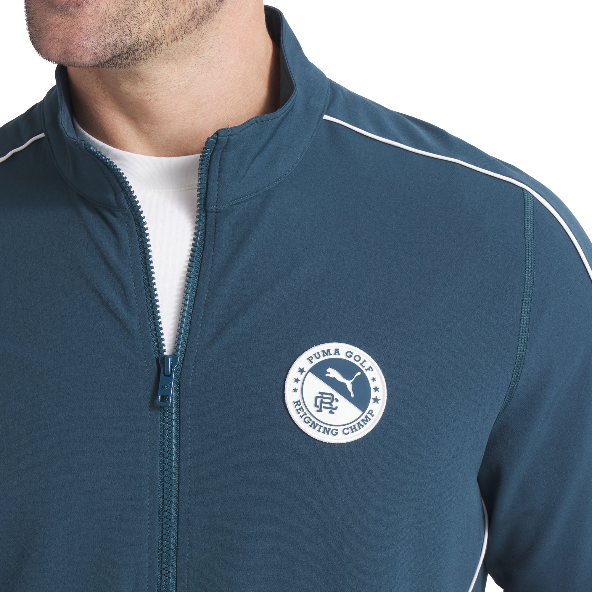 Puma Golf x Reigning Champ T7 Track Jacket - Green Terrain 01 - 633031 ...