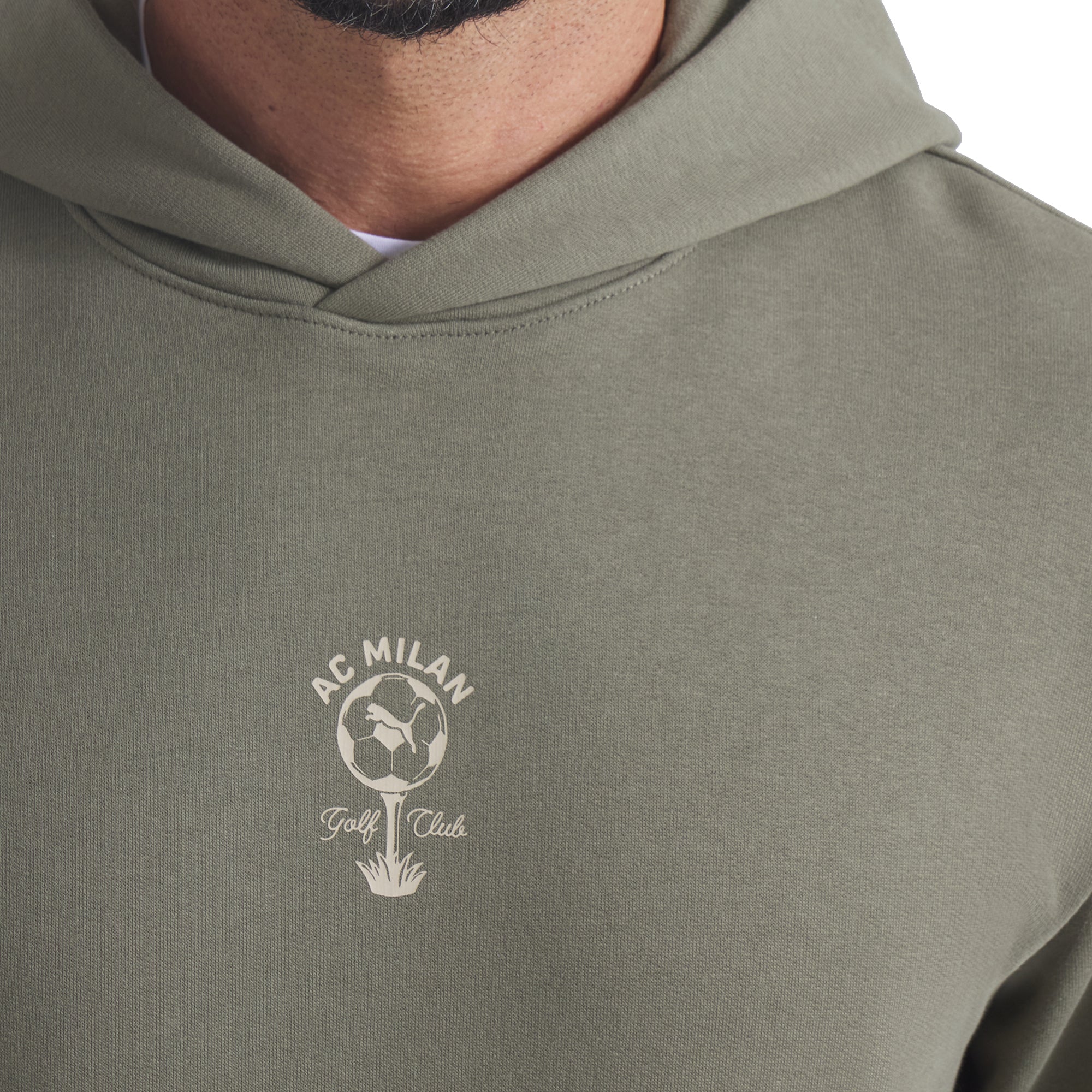 Puma x AC Milan Golf Club Hoodie - Dark Sage 01 - 633752 - Function18