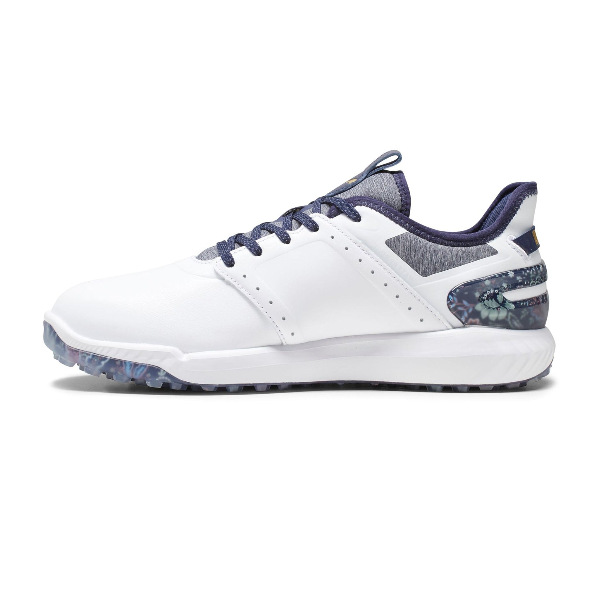 Puma x Liberty Ignite Elevate Golf Shoes - White/Puma Navy 01 - 379342 ...