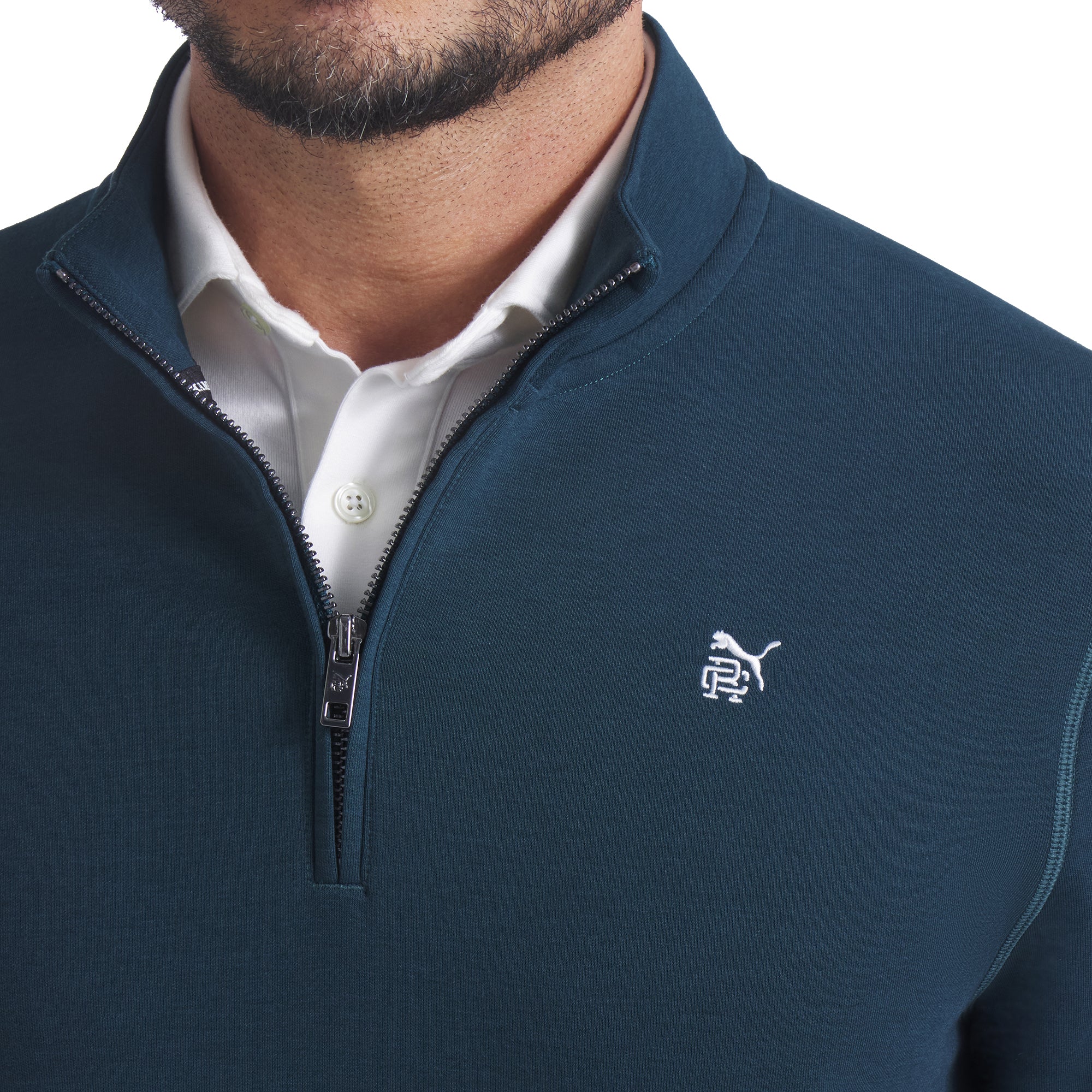 Puma x Reigning Champ Fleece 1/4 Zip - Green Terrain 02 - 633030 ...